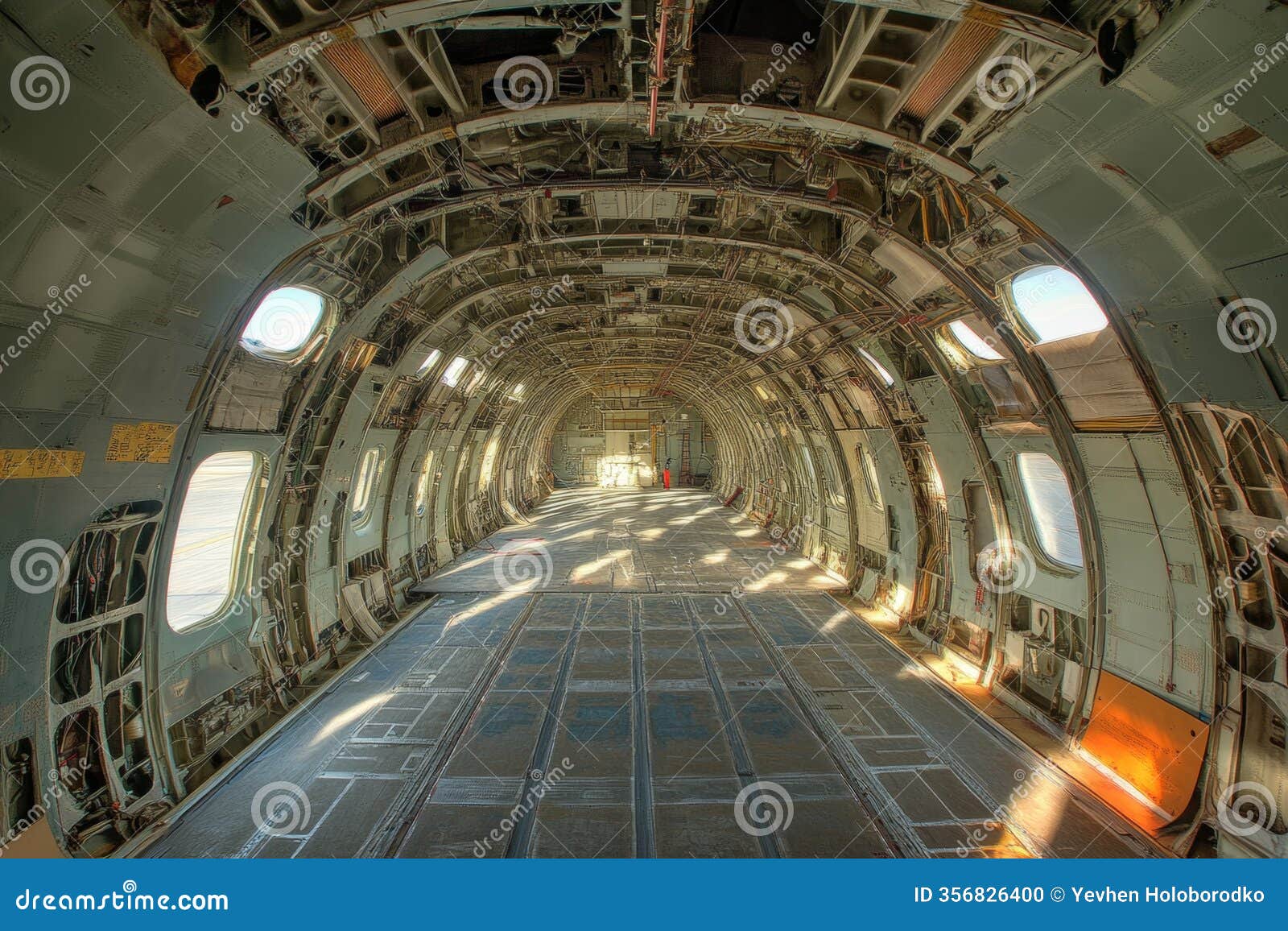 Aircraft Maintenance Facility Showcasing the Internal Structure of a ...