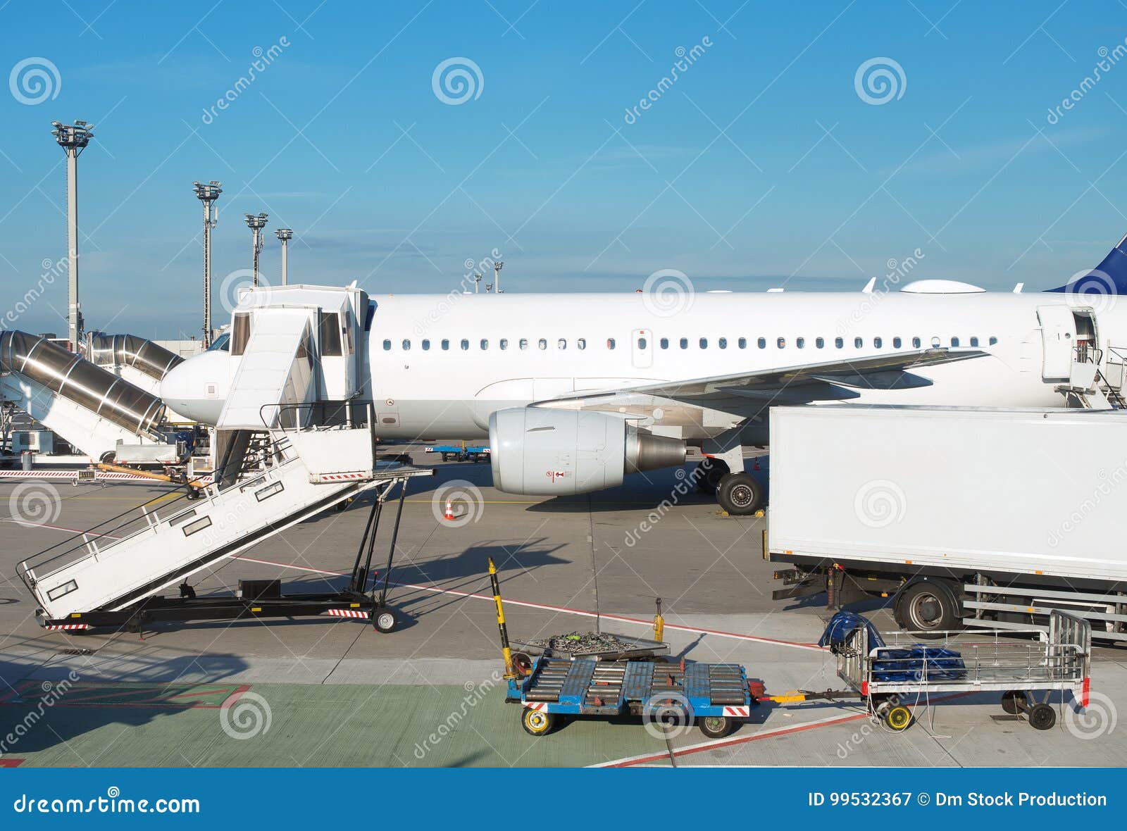 Aircraft maintenance. stock image. Image of checking - 99532367
