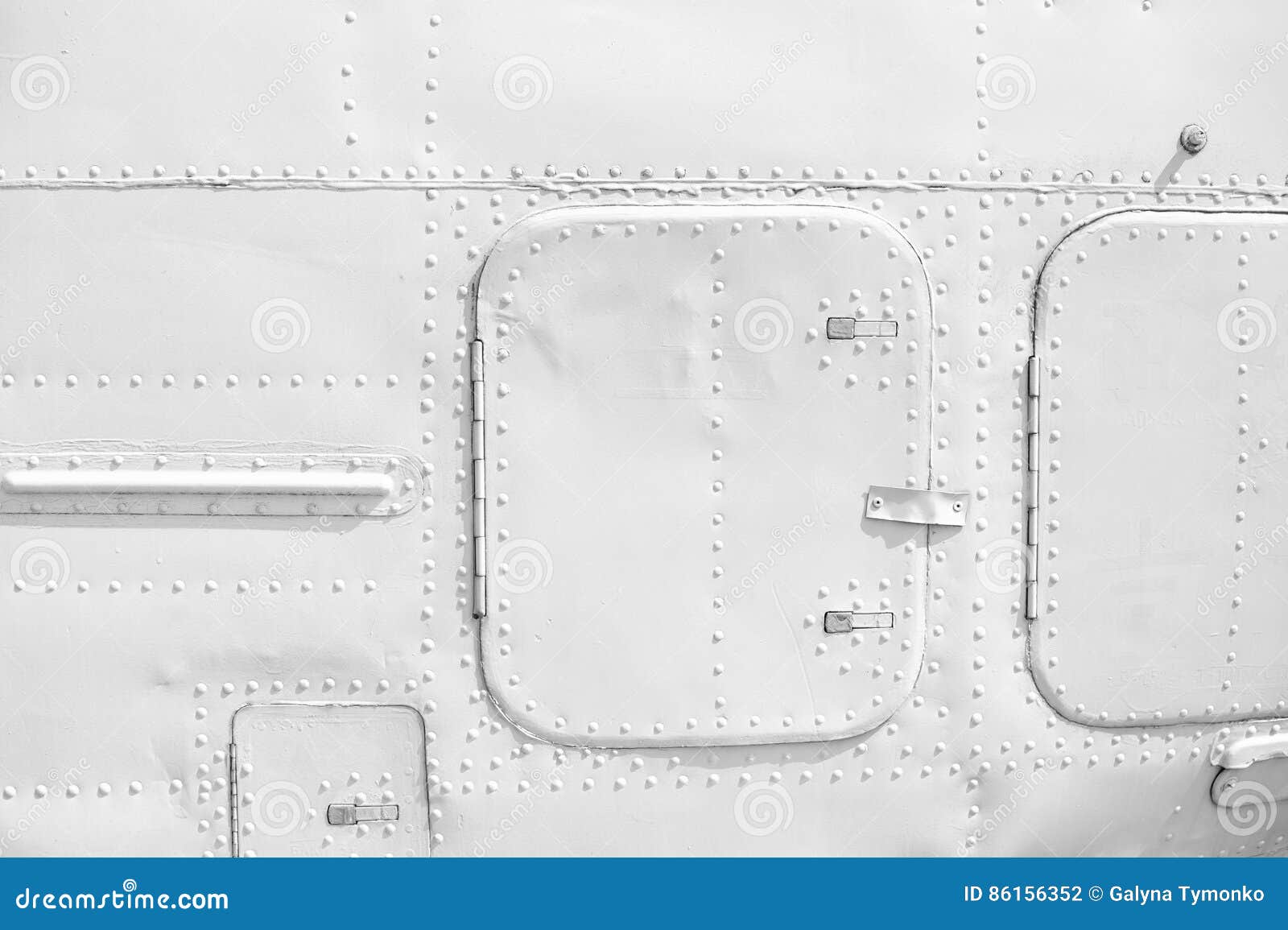 Aircraft Metal Plating Texture with Rivets Stock Photo - Image of ...