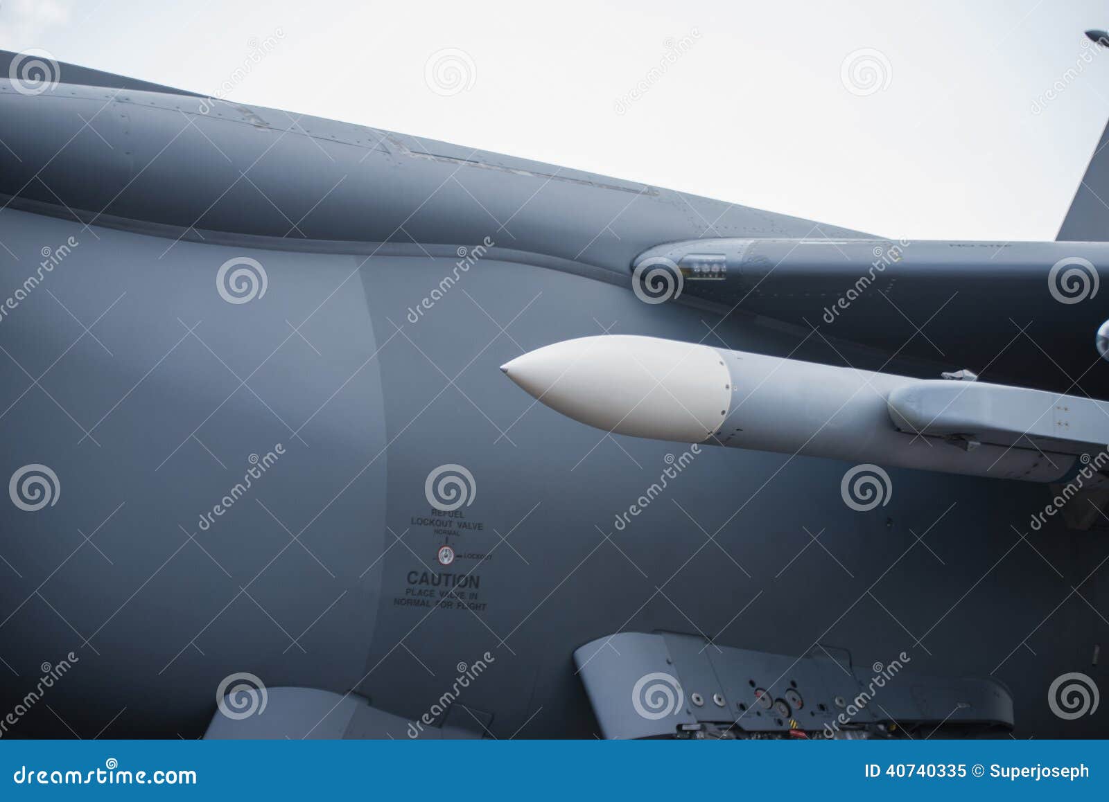 Aircraft missiles stock image. Image of energy, cable - 40740335