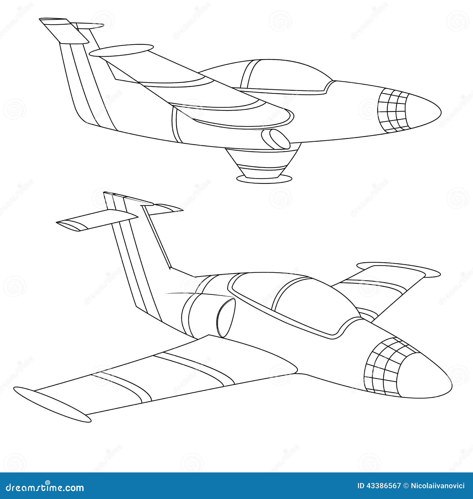 Aircraft outline stock vector. Illustration of colorful - 43386567