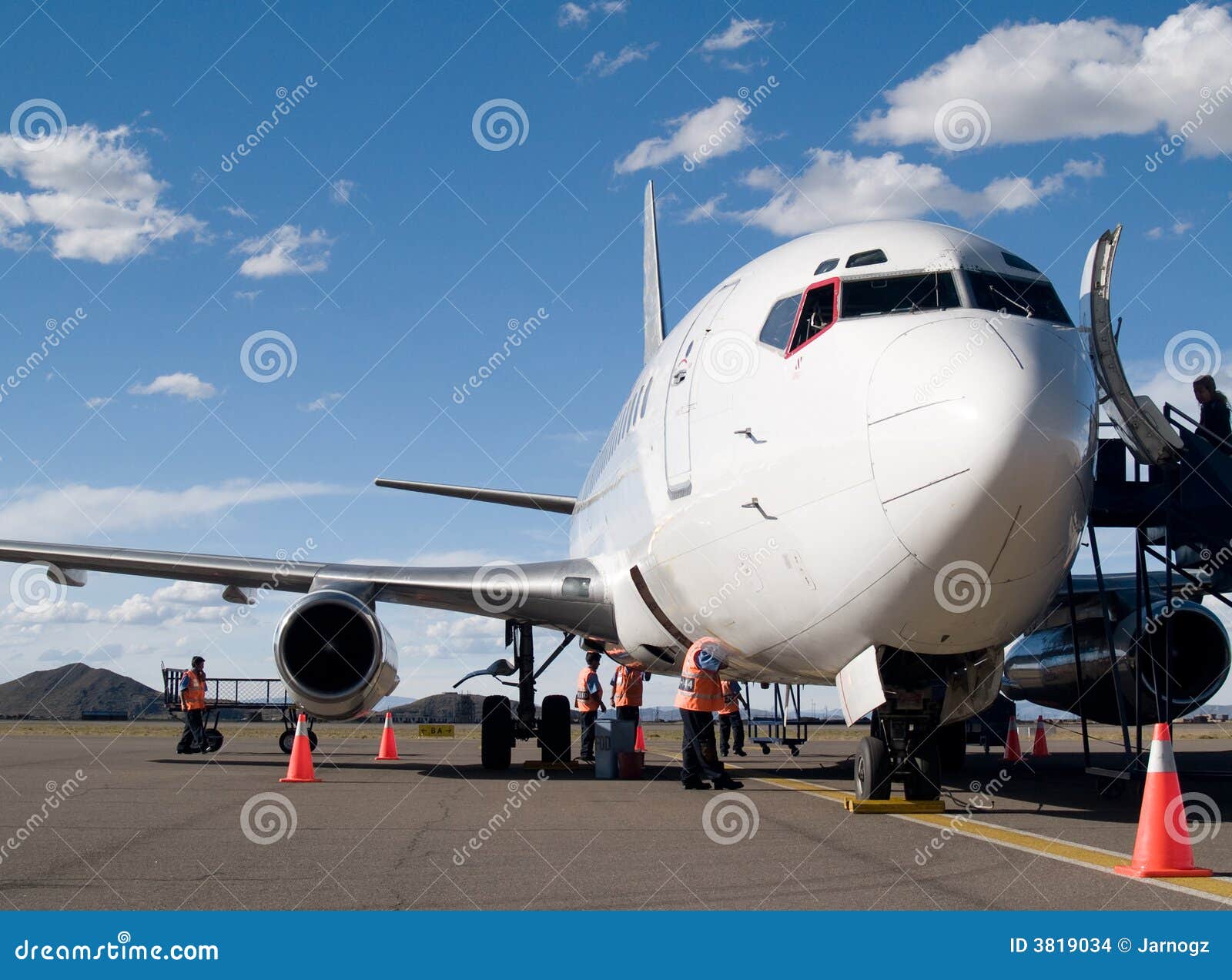 Aircraft Parked at the Airport Stock Photo - Image of transportation ...