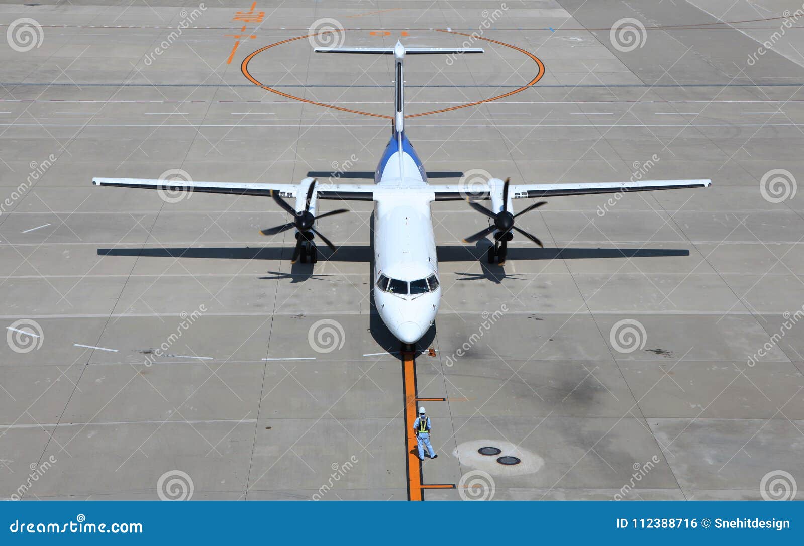 Aircraft Parked at the Terminal Gate Stock Photo - Image of brake ...