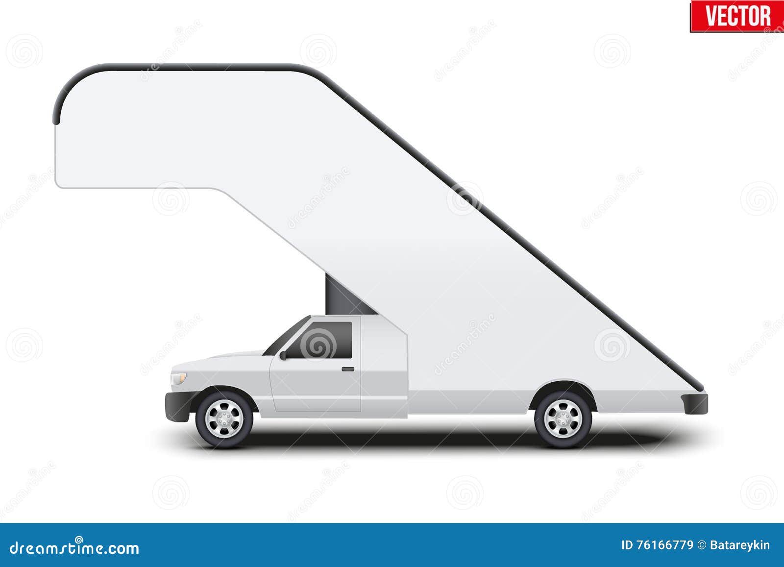 Aircraft Passenger Loader Cartoon Vector | CartoonDealer.com #76166779