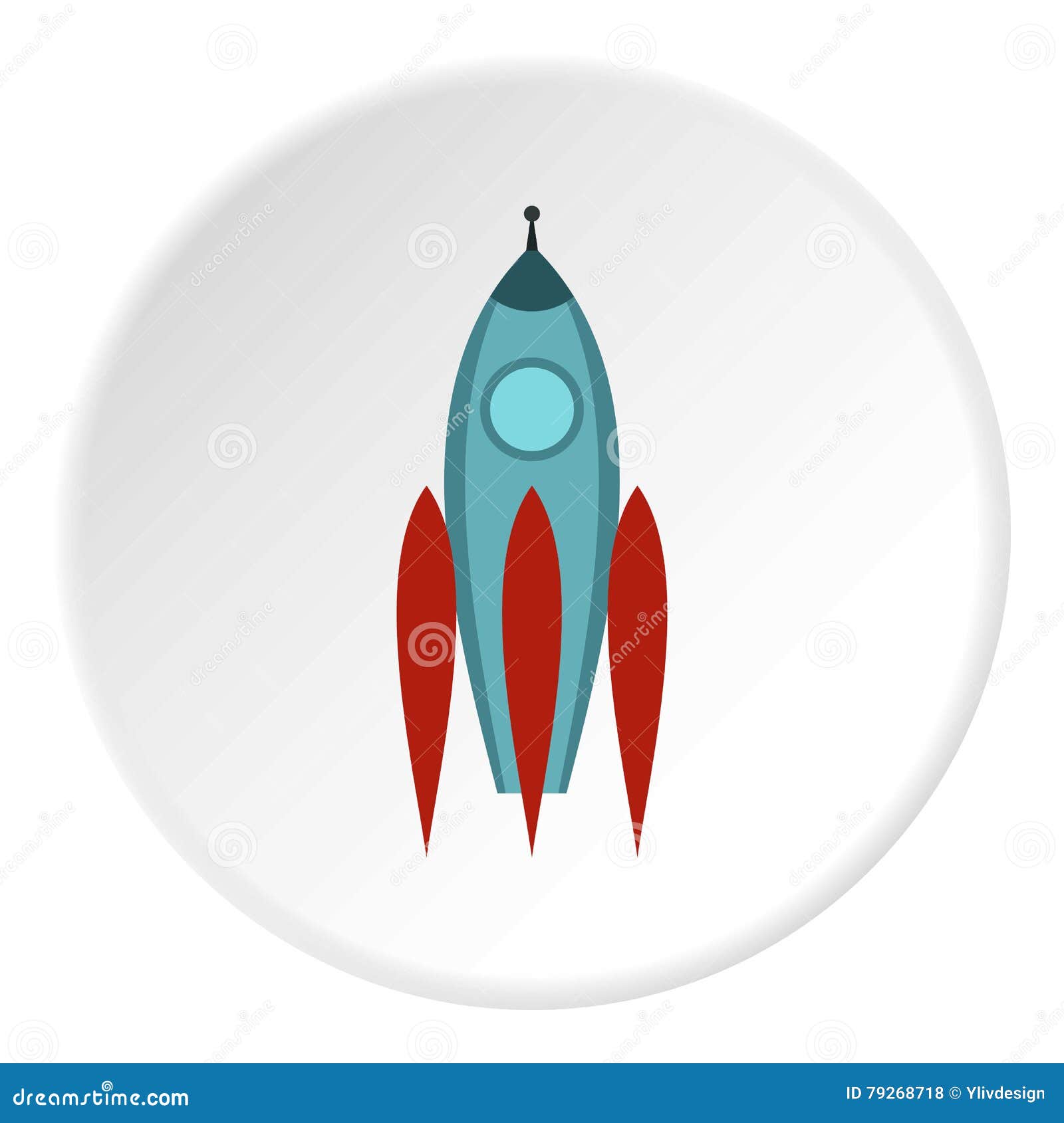 Aircraft Rocket Geometric Shapes Vector Illustration | CartoonDealer ...