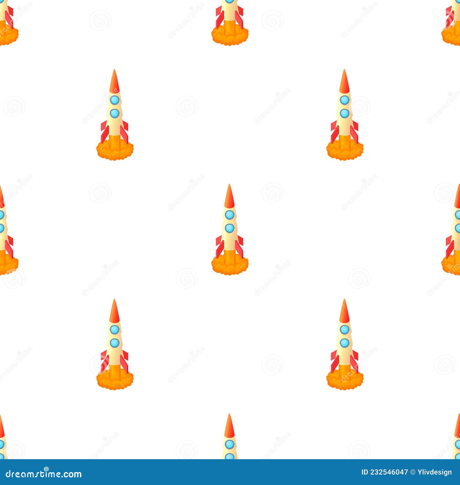 Aircraft Rocket Geometric Shapes Vector Illustration | CartoonDealer ...