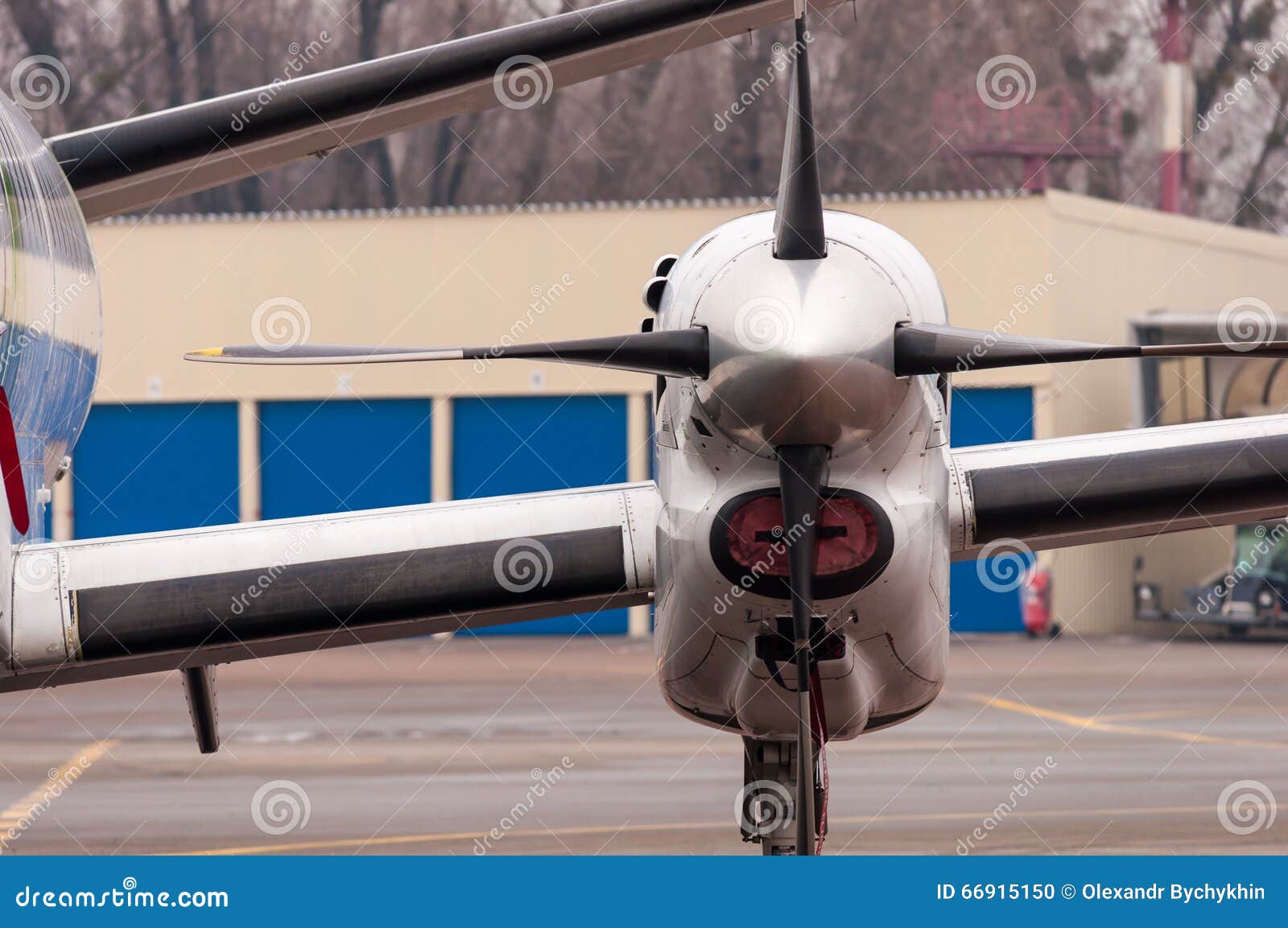 Aircraft Round Piston Engine. Transportation, Travel Industry Stock ...