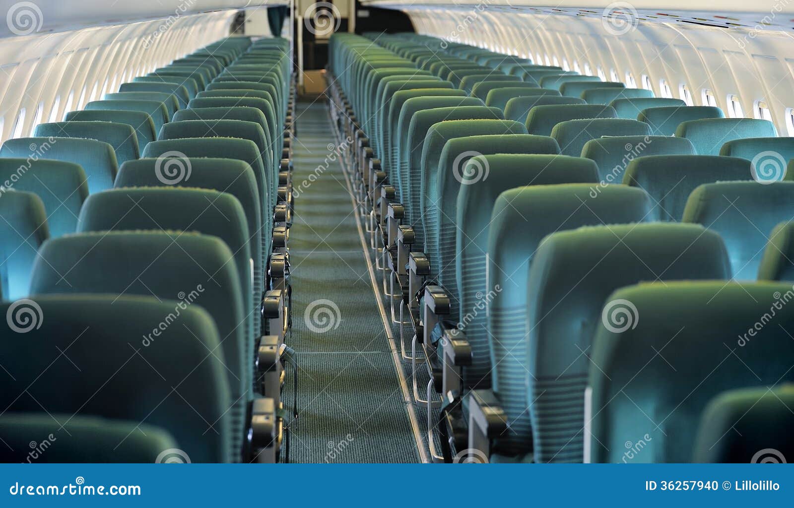 Aircraft seating view stock photo. Image of destination - 36257940