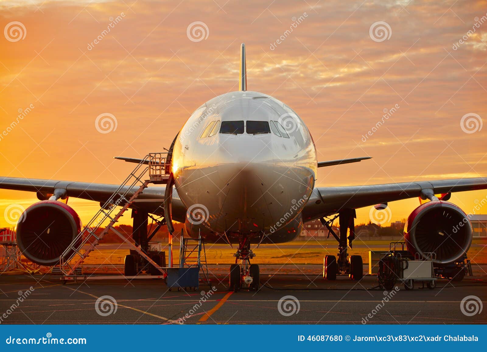 Aircraft service stock photo. Image of airfield, copy - 46087680