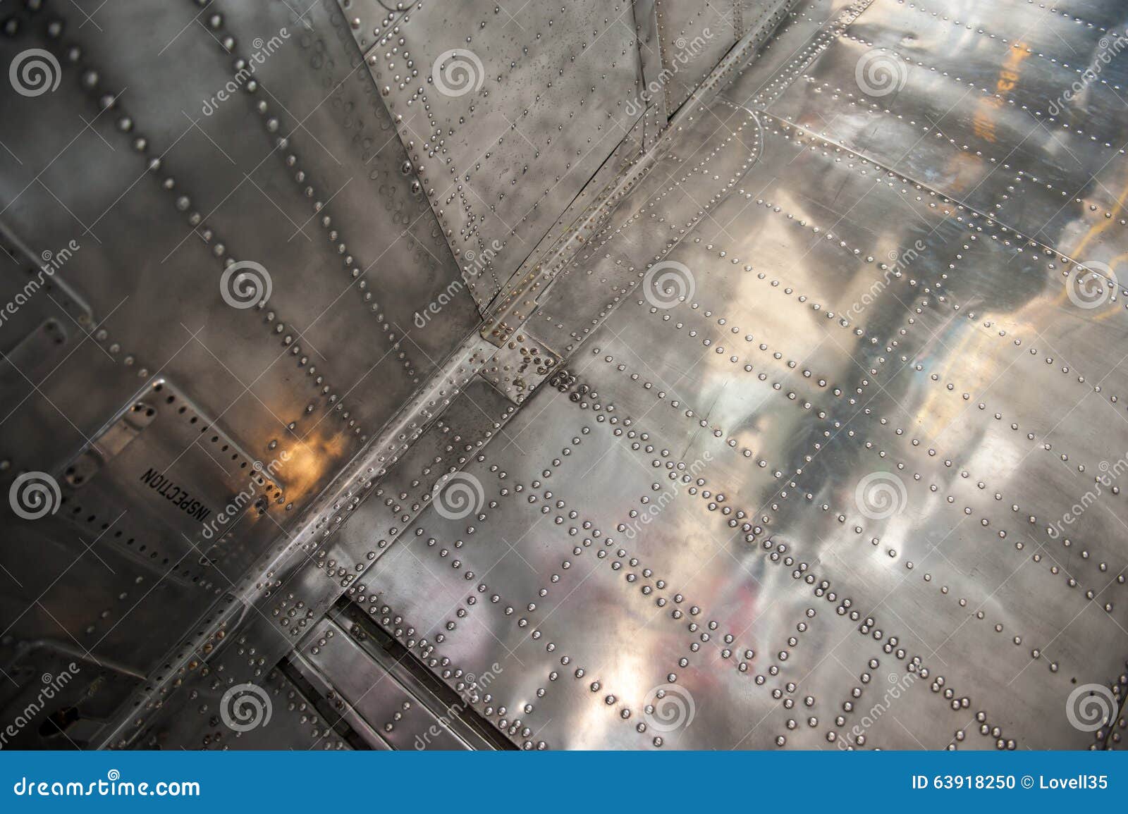 Aircraft shell stock photo. Image of shell, close, aluminium - 63918250