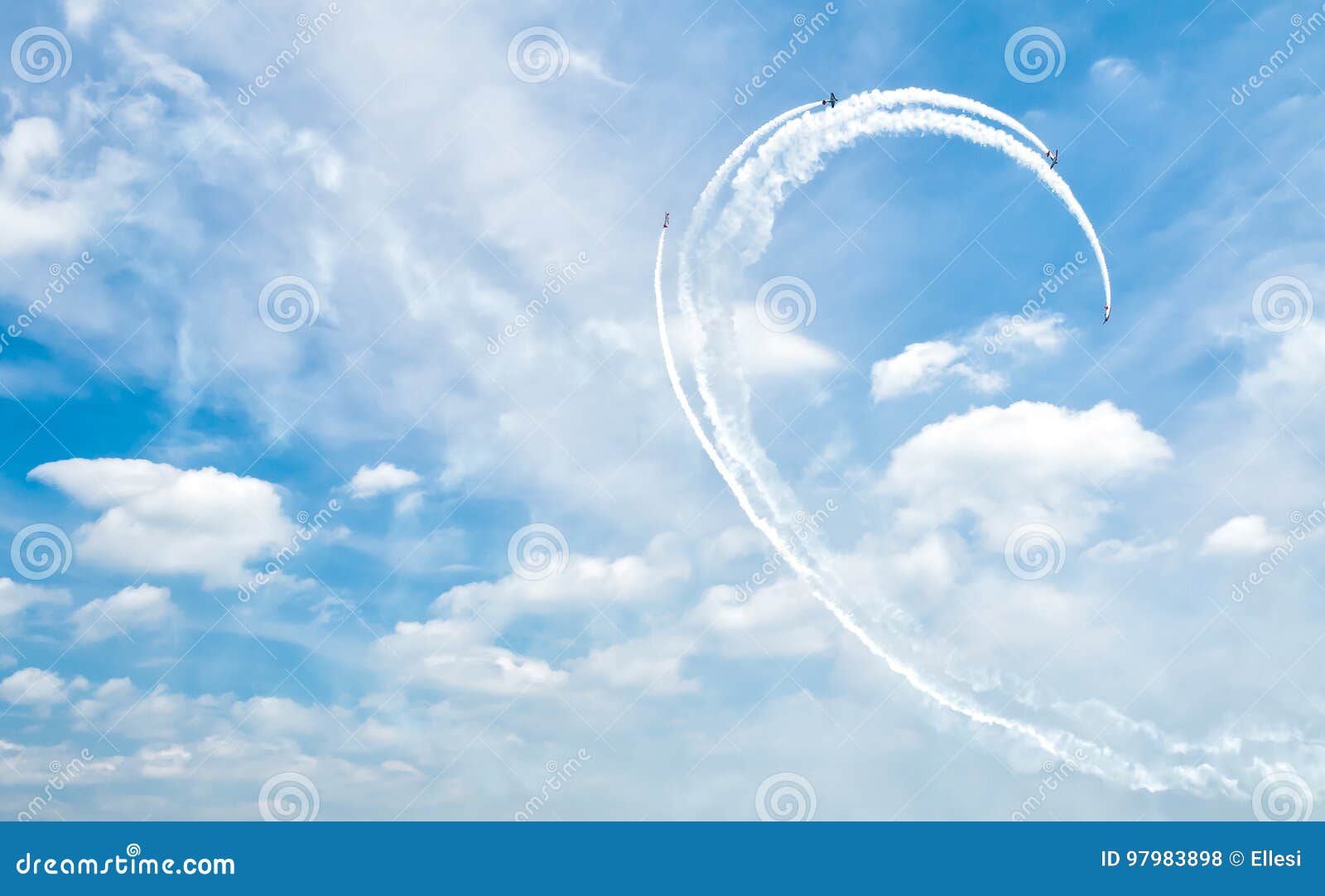 Aircraft Show Background, Abstract Drawings in the Sky Stock Photo ...