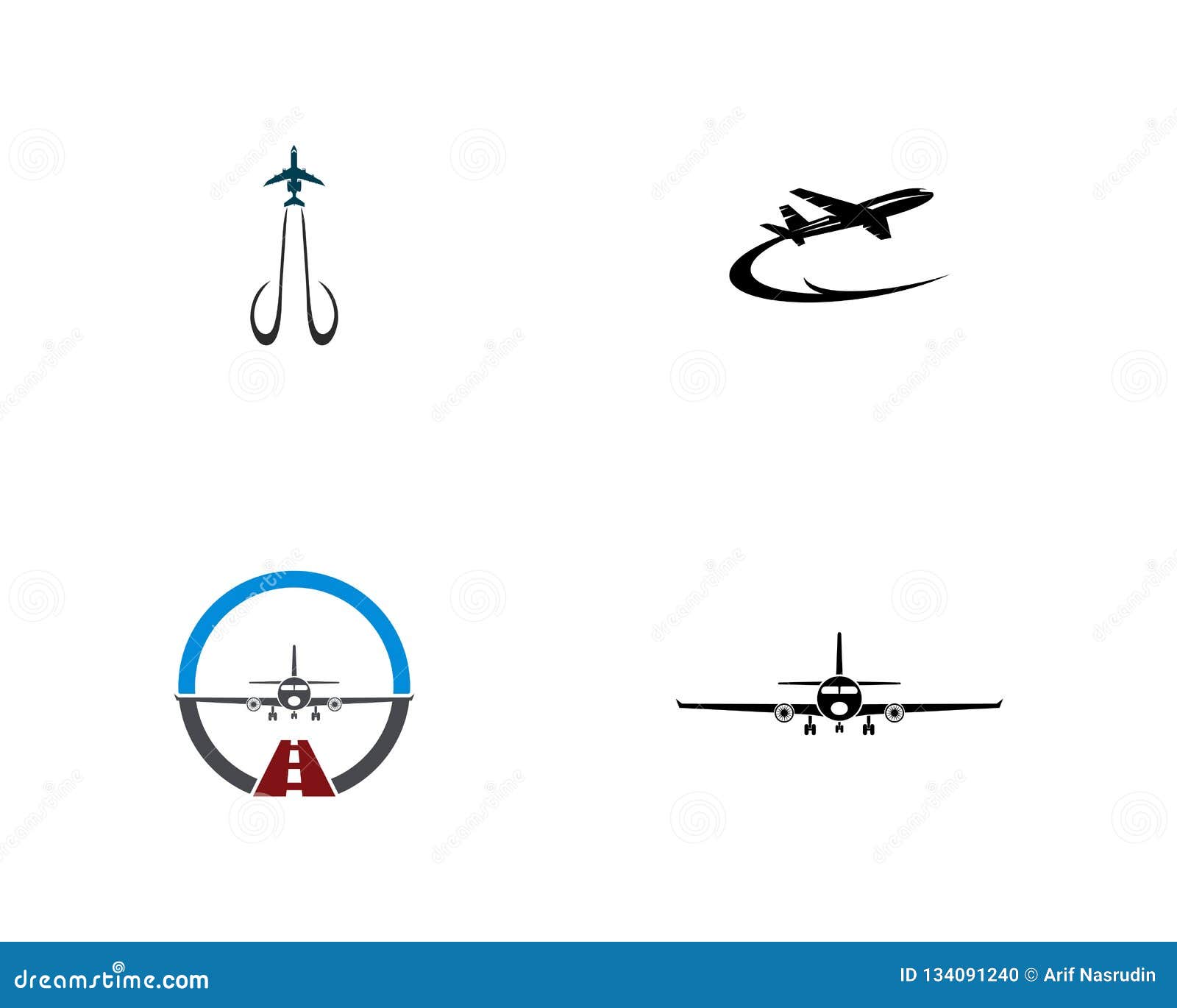 Aircraft Simple Logo Illustration Stock Illustration - Illustration of ...