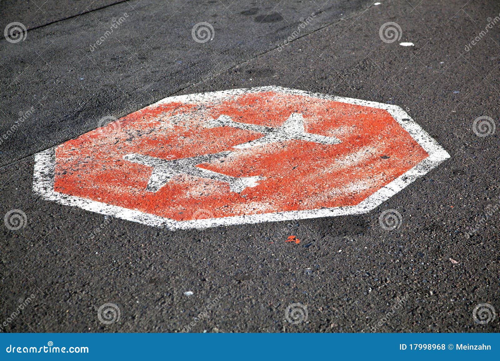 Aircraft Stop Sign stock photo. Image of road, taking - 17998968