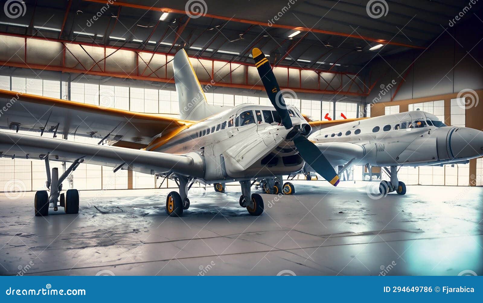 Aircraft storage hangar stock photo. Image of architecture - 294649786