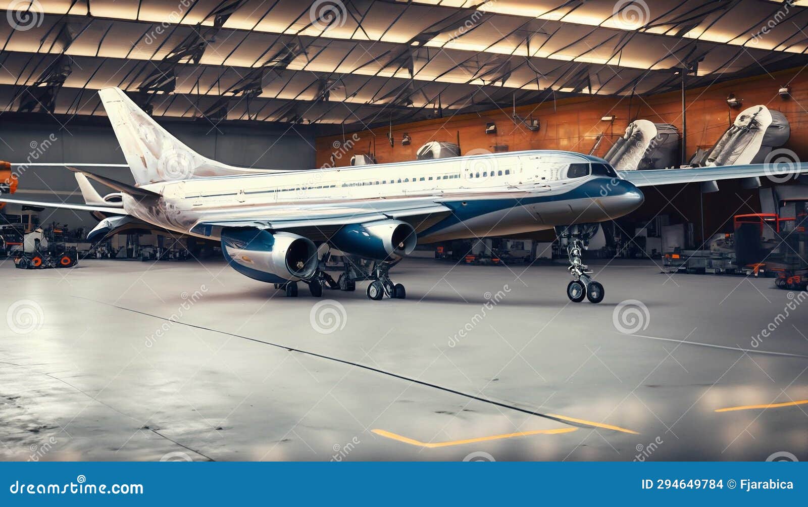 Aircraft storage hangar stock photo. Image of infrastructure - 294649784
