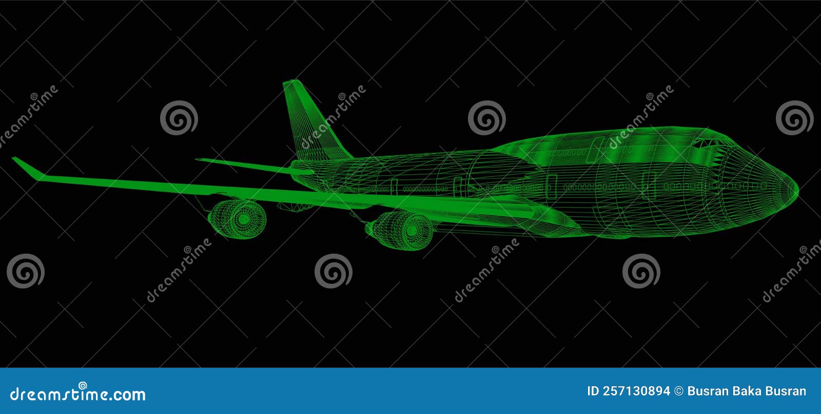 Aircraft Structure for Scanning Stock Vector - Illustration of connect ...