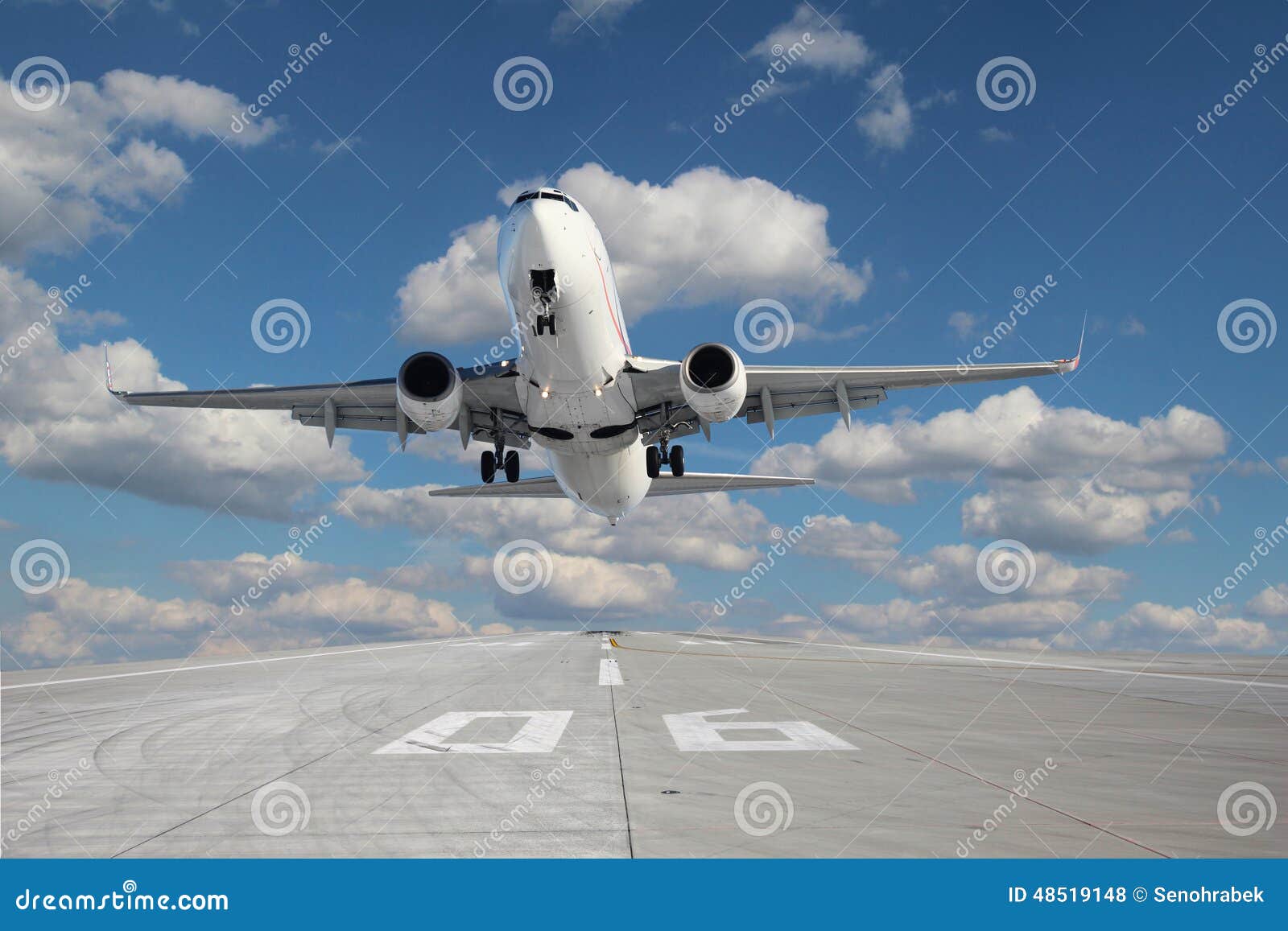 Aircraft Taking Off Or Landing Stock Photography | CartoonDealer.com ...