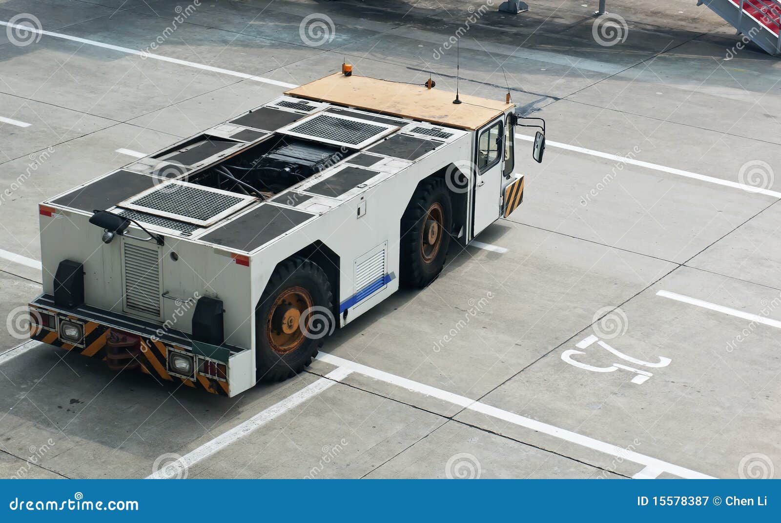 Aircraft tractor stock image. Image of tourism, parking - 15578387