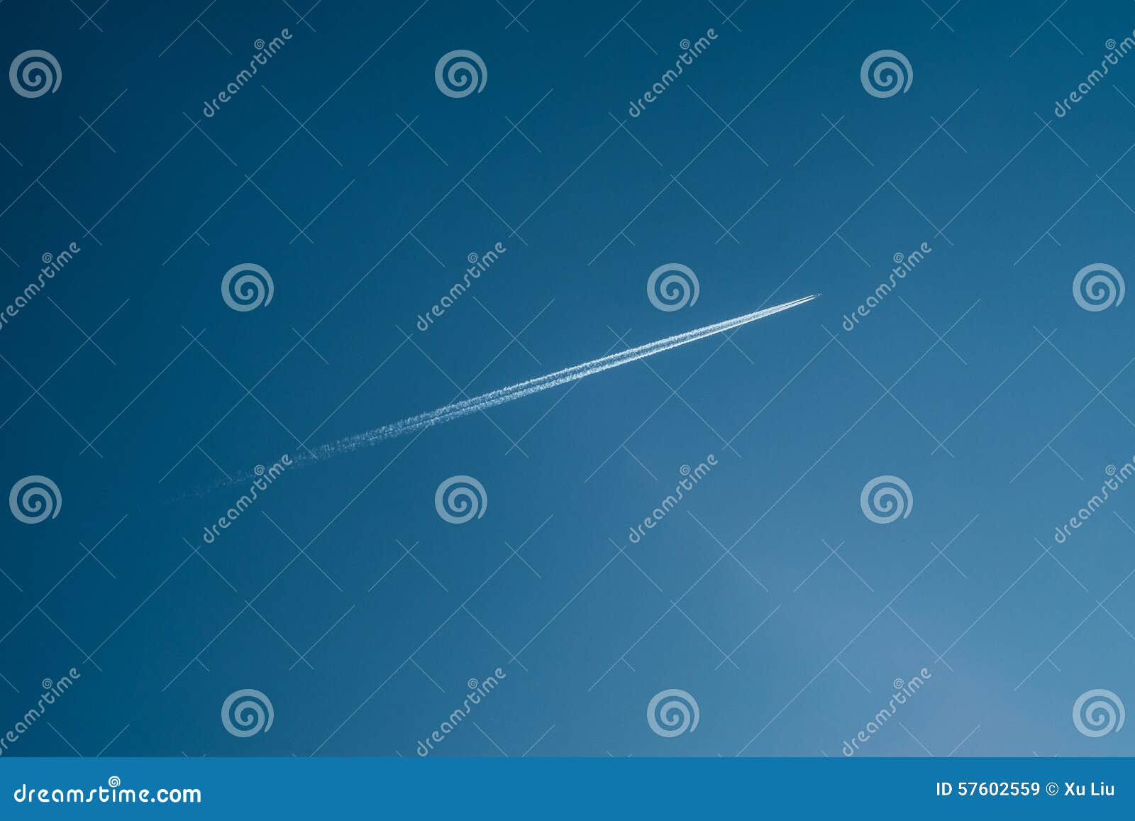 Aircraft trail stock image. Image of landscape, navigate - 57602559
