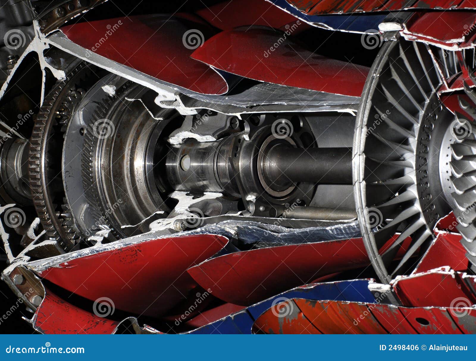 Aircraft Turbine Detail. Fan And Cone System Royalty-Free Stock Image ...