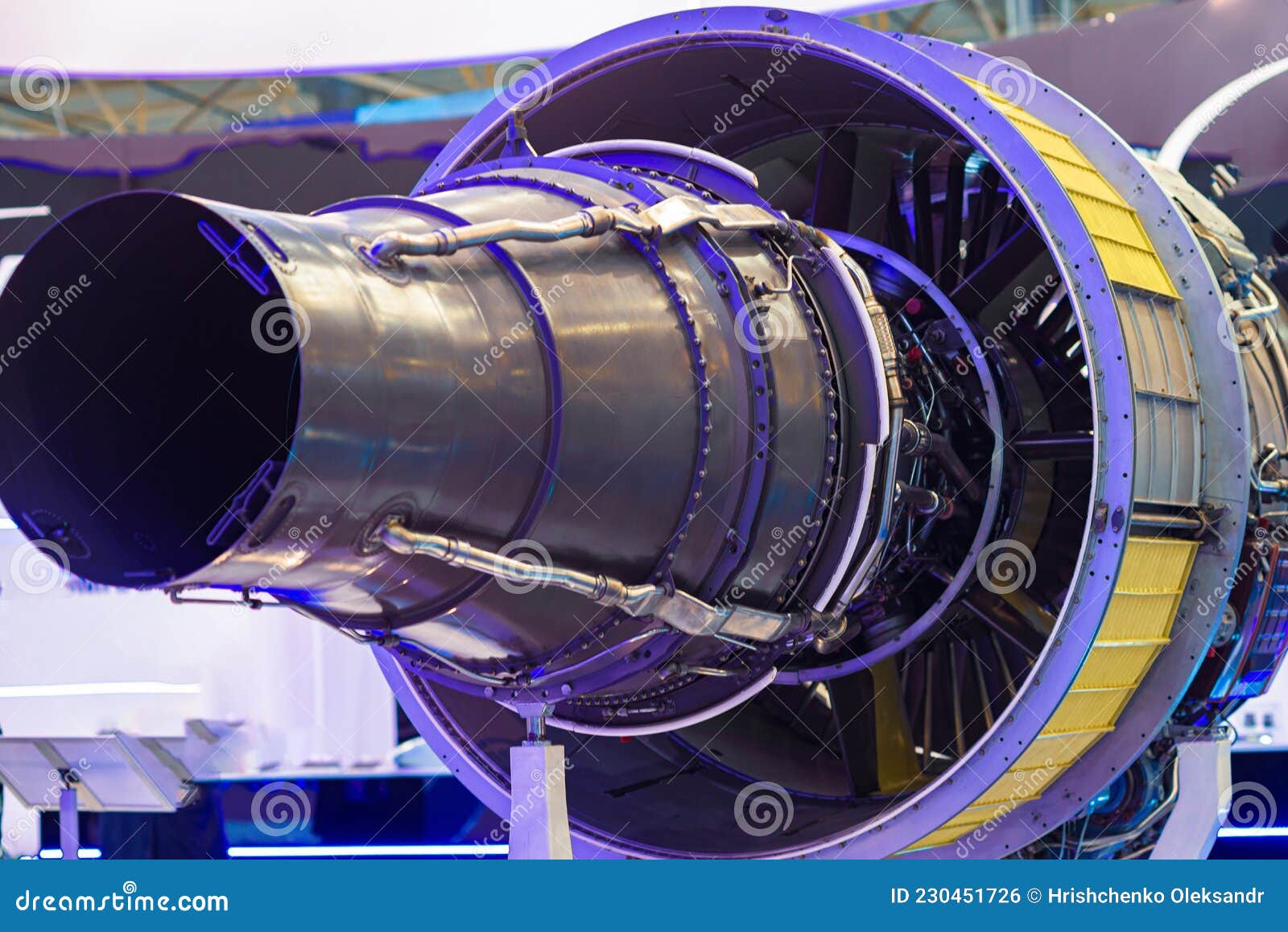Aircraft Turbojet Engine. by-pass Engine Editorial Photo - Image of ...