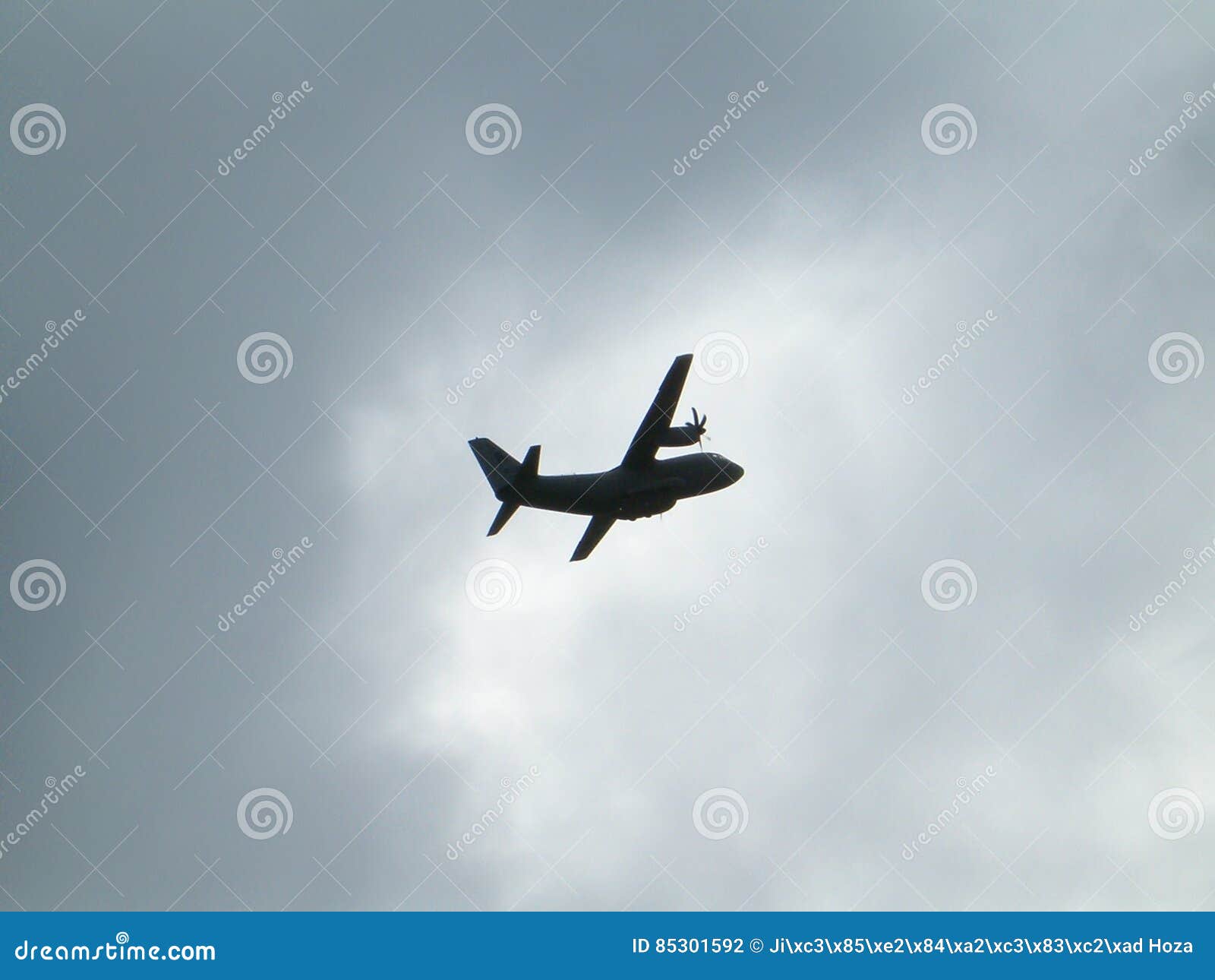 Aircraft with Two Propellers Stock Photo - Image of engine, grey: 85301592