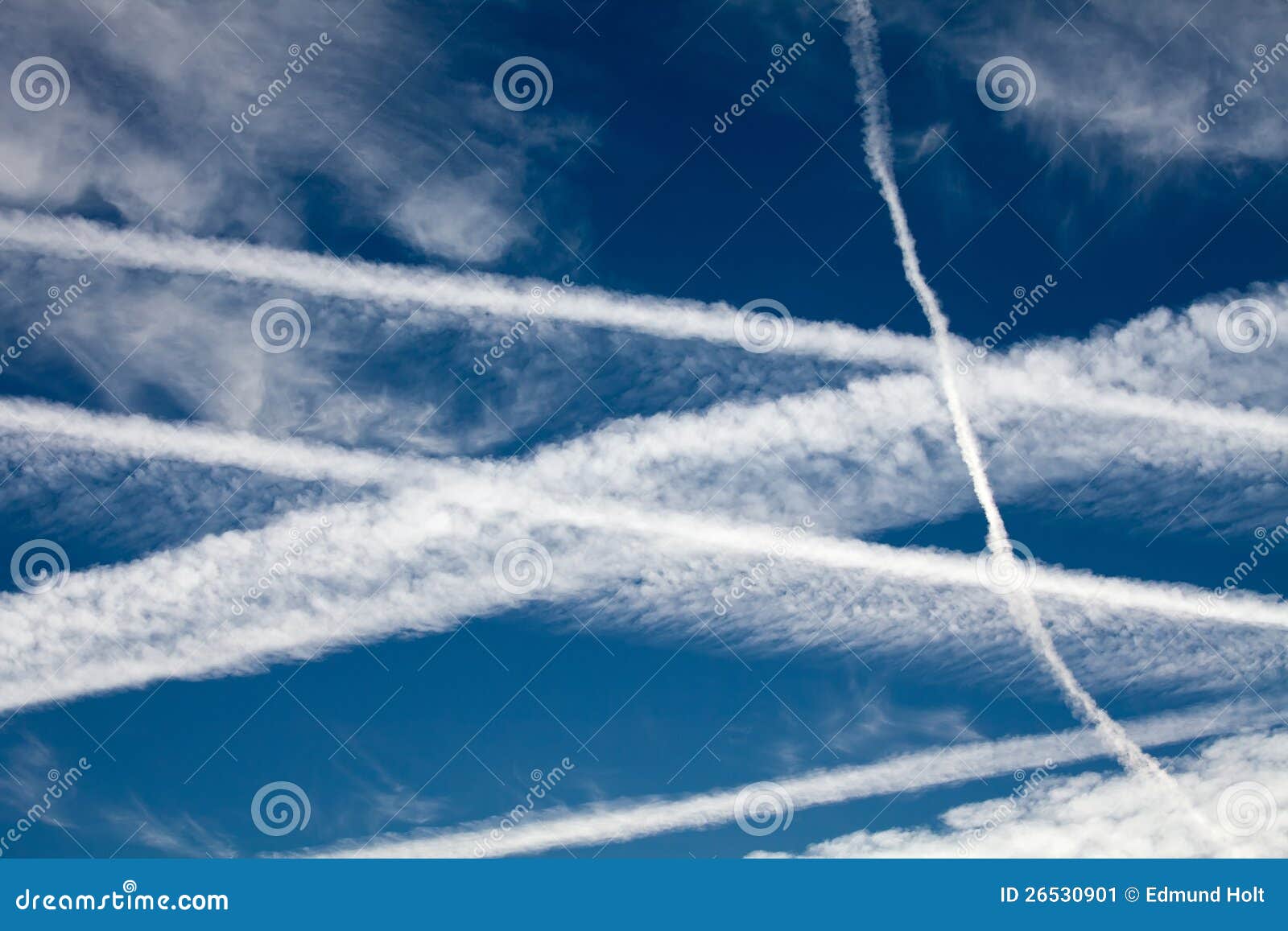 Aircraft Vapour Trails stock image. Image of aircraft - 26530901