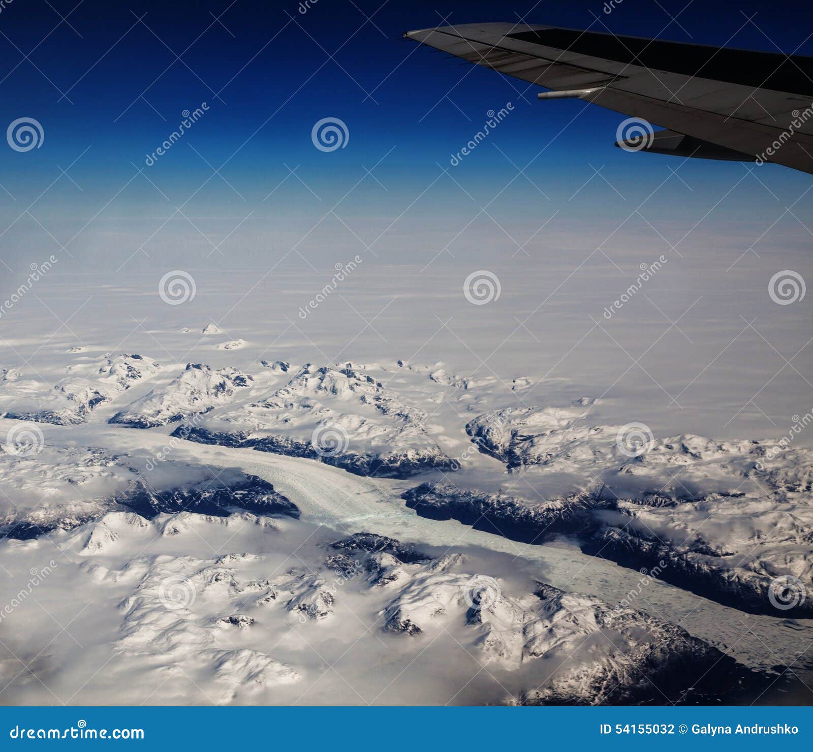 Aircraft view stock photo. Image of plane, blue, clean - 54155032