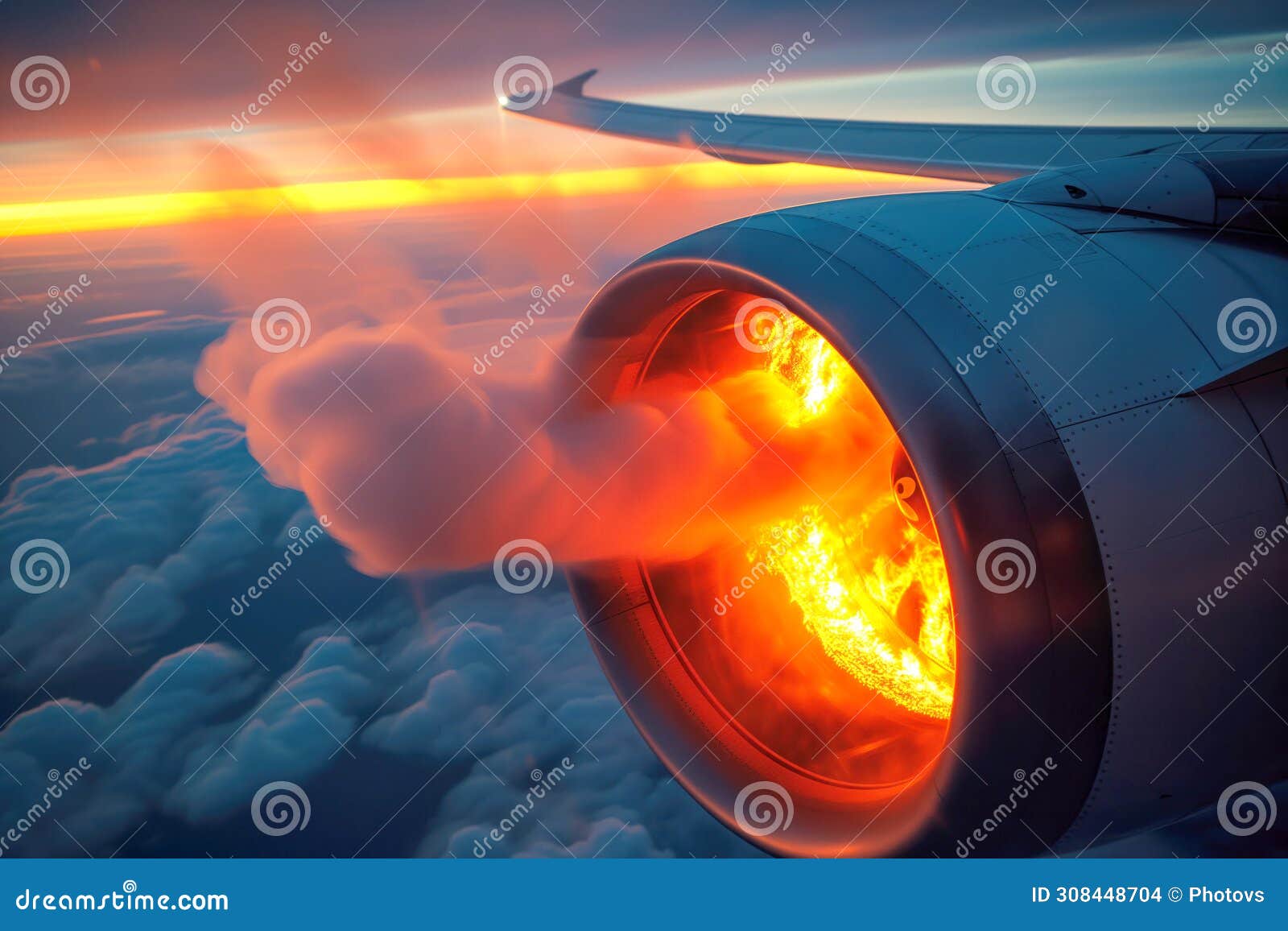 While Aircraft Was in Flight, Engine Caught Fire Due To a Faulty ...