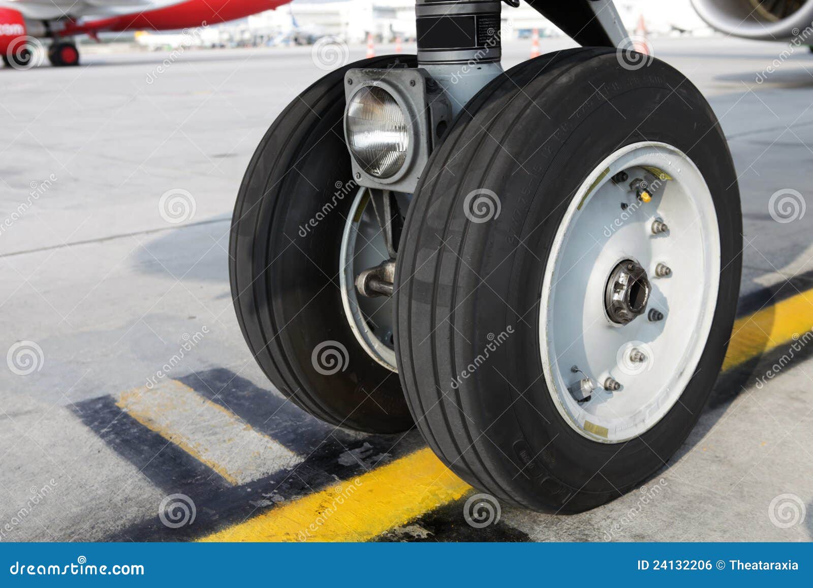 Aircraft wheel stock photo. Image of powerful, bolts - 24132206