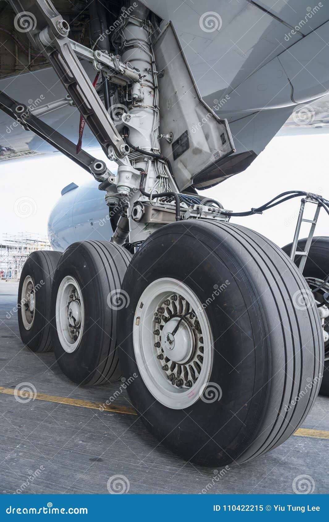 Aircraft wheel stock image. Image of motorized, energy - 110422215
