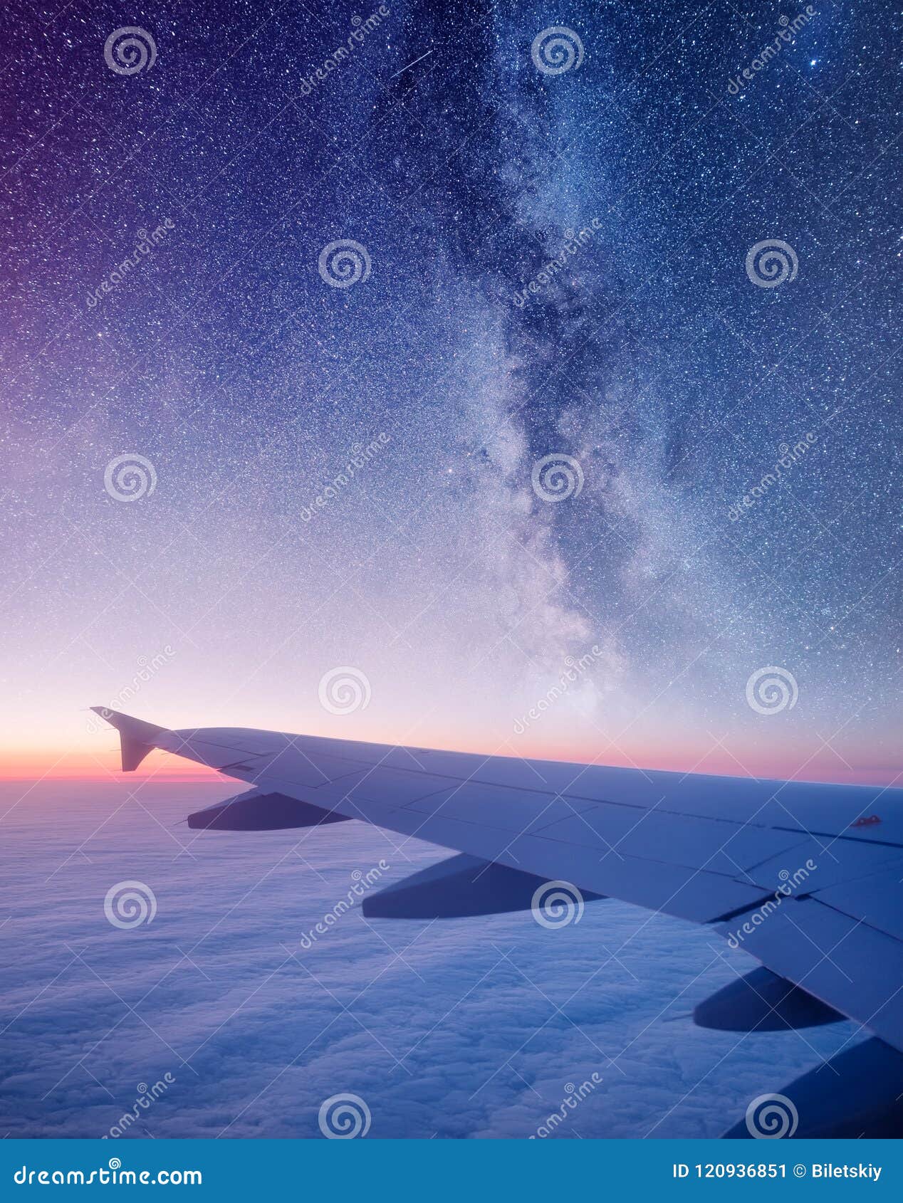 Aircraft Wind on the Night Sky Background. Stock Image - Image of ...