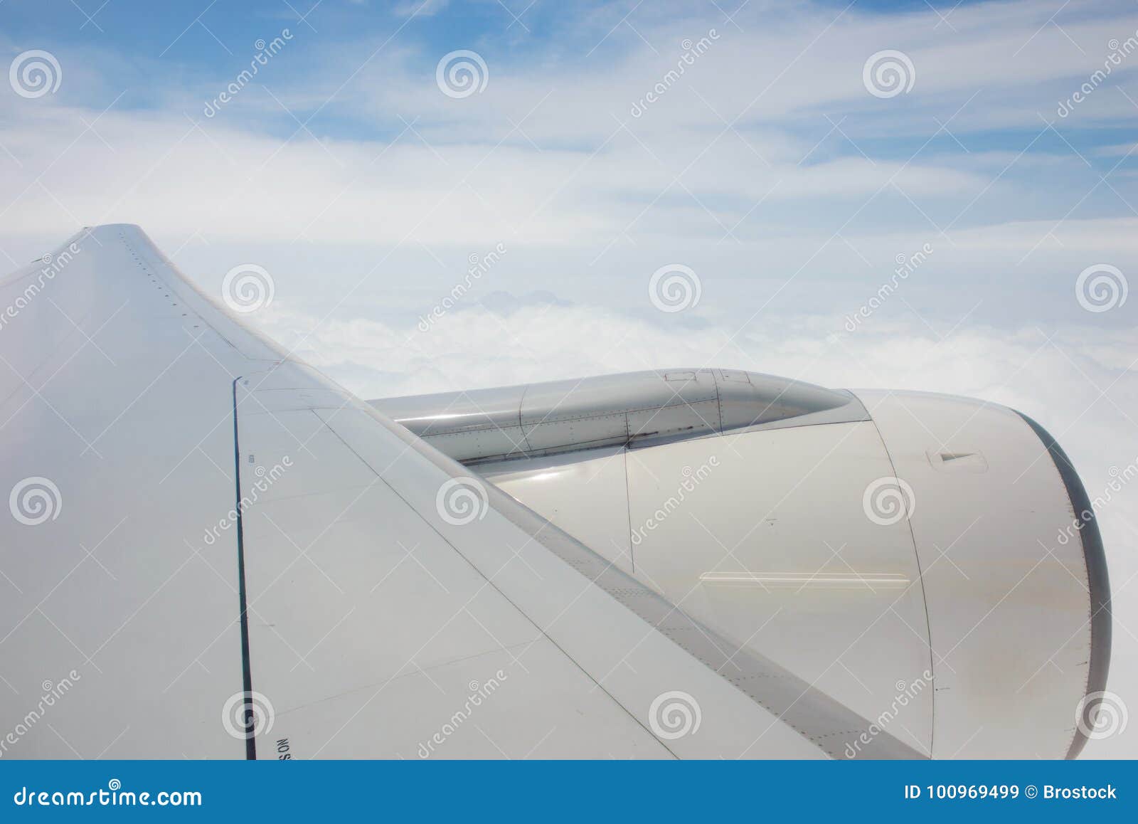 Aircraft Window into Jet Engine Stock Image - Image of window, journey ...
