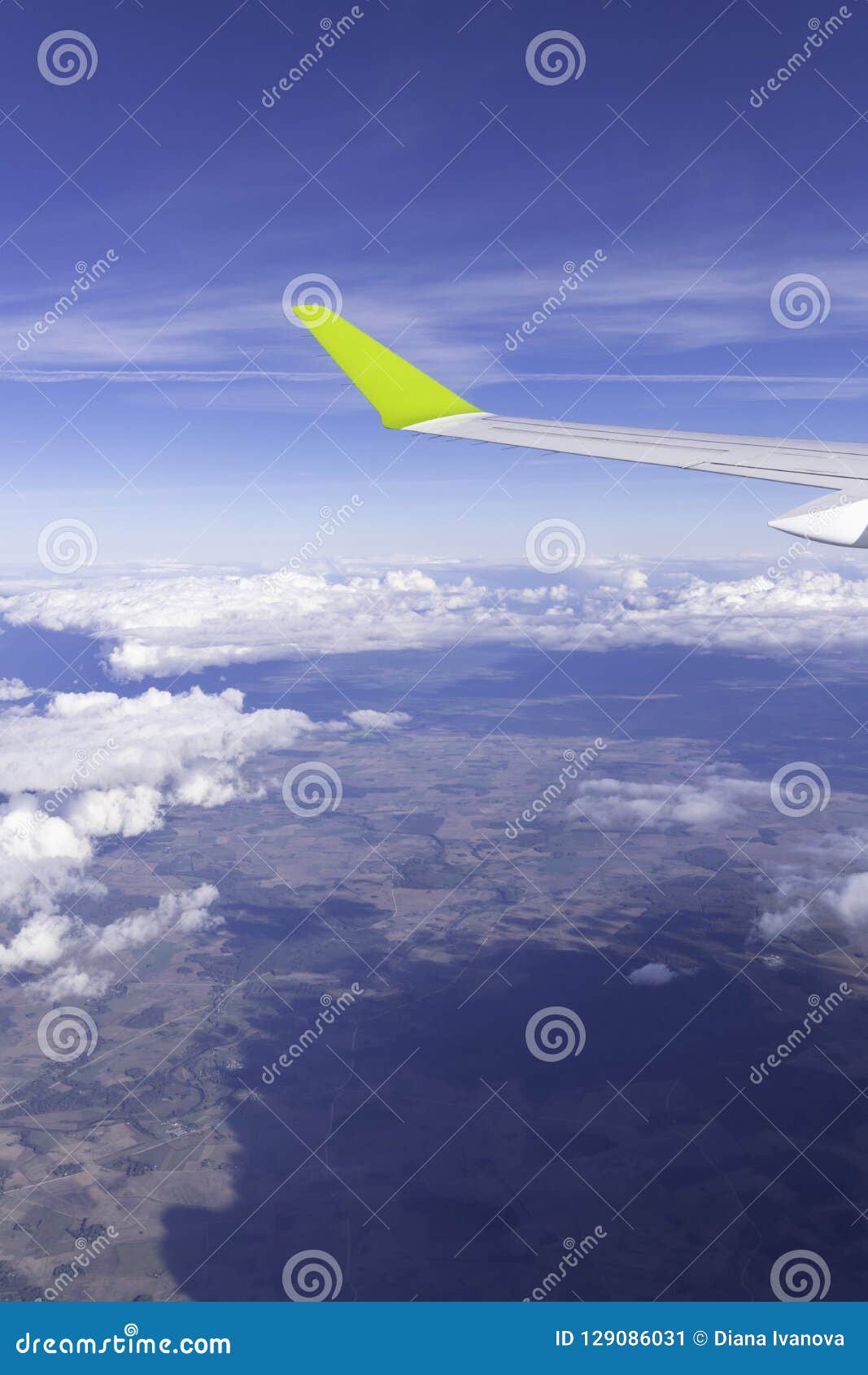 Aircraft Window Onto Jet Engine, Wing of Airplane - View through the ...