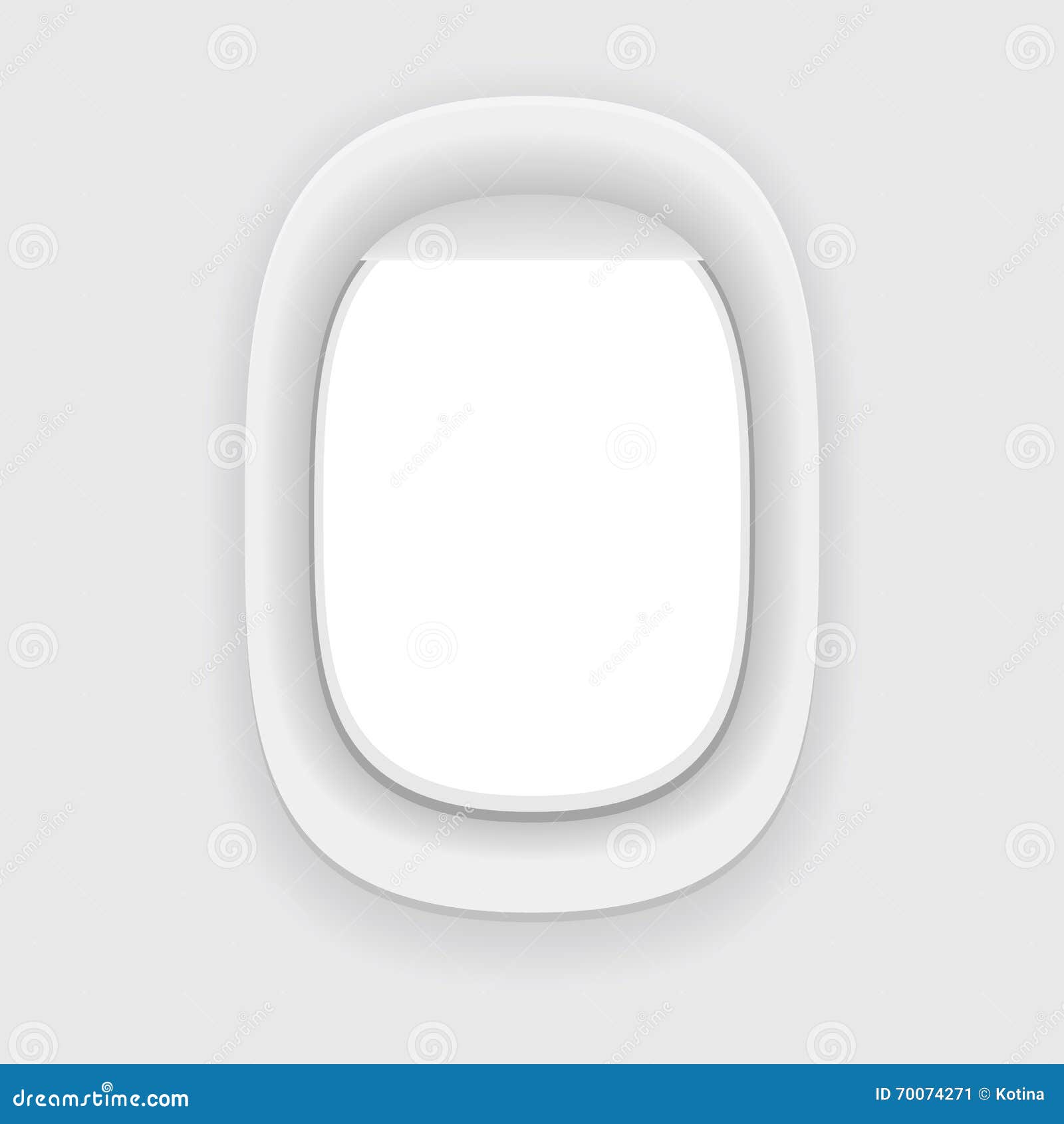 Aircraft Window With Flying Ray Fish In Sky 2D Linear Cartoon Object ...