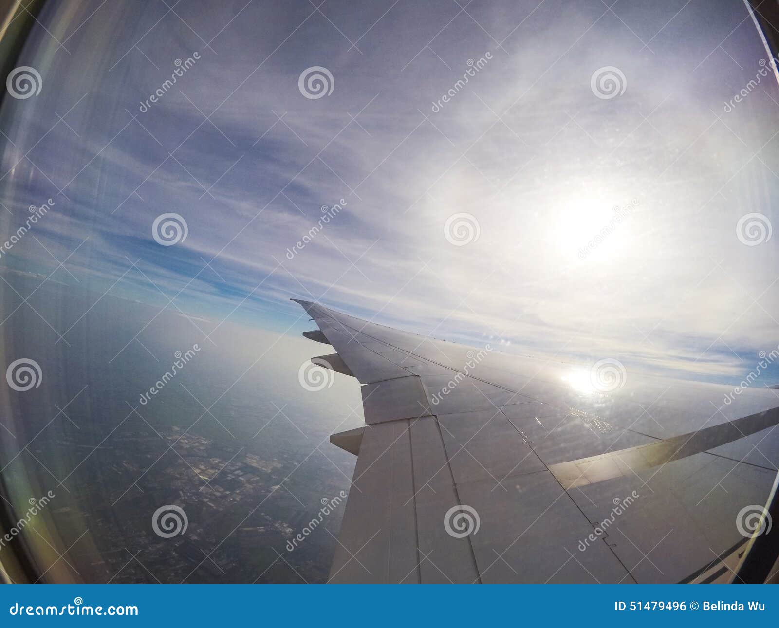 Aircraft window view stock photo. Image of travel, aeroplane - 51479496