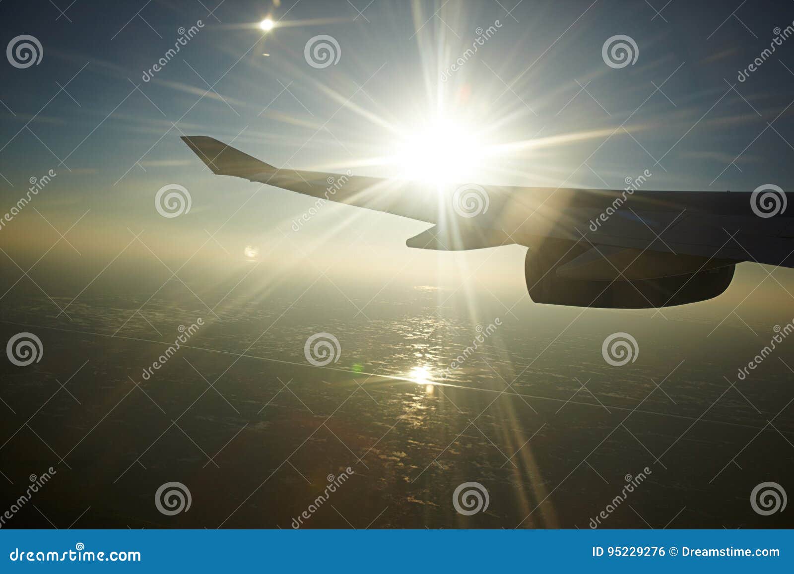 Aircraft window stock photo. Image of destination, plane - 95229276