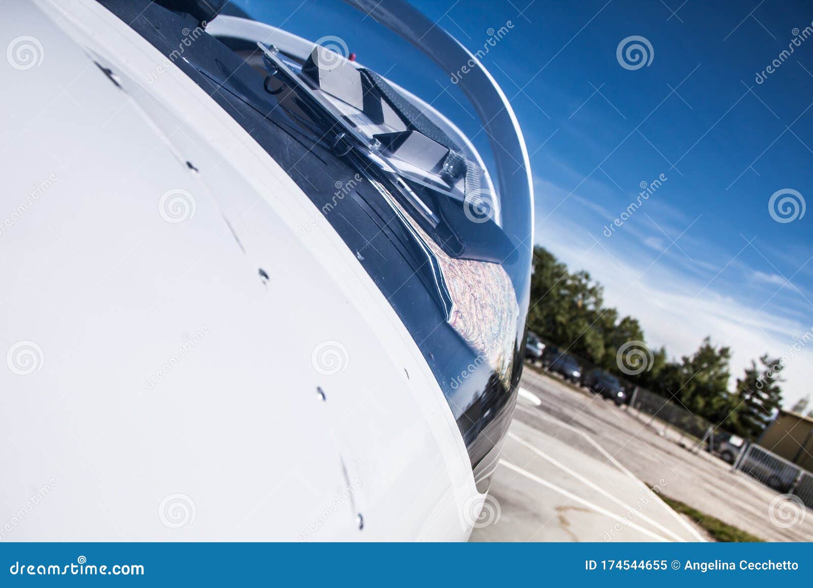 Aircraft Windscreen with Maps and Flight Documents on Dashboard Stock ...