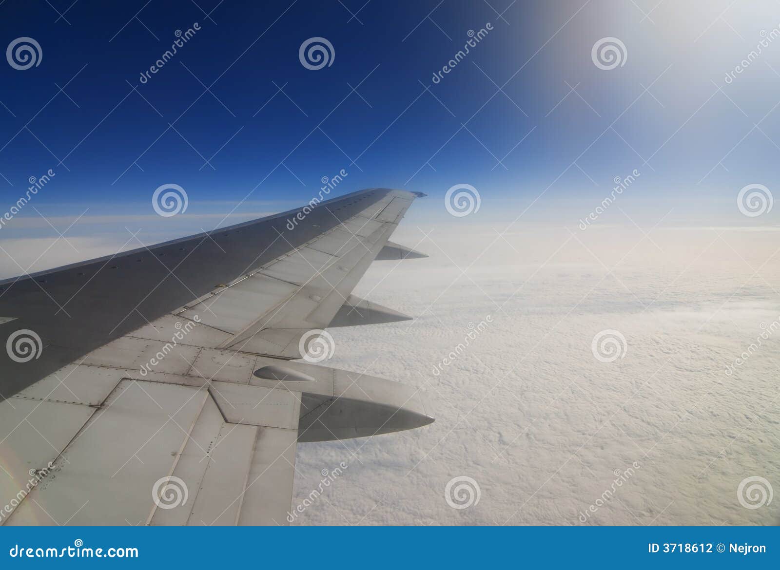 Aircraft Wing Turbines, With Leading And Trailing Edge, Model, Top View ...