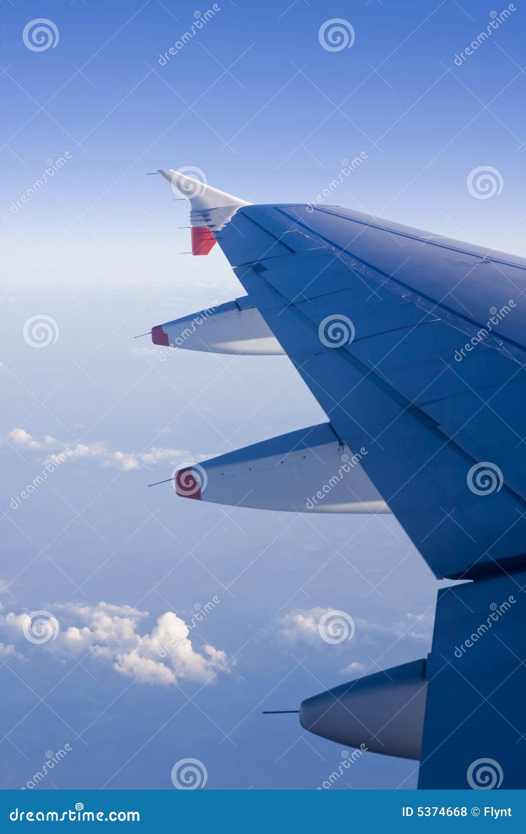 Aircraft Wing Turbines, With Leading And Trailing Edge, Model, Top View ...