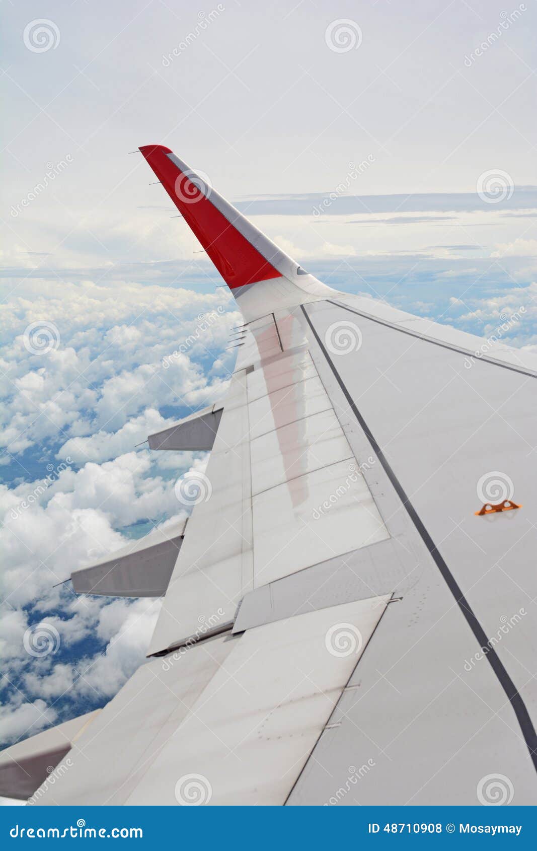 Aircraft Wing on the Cloud during Flight Stock Photo - Image of plane ...