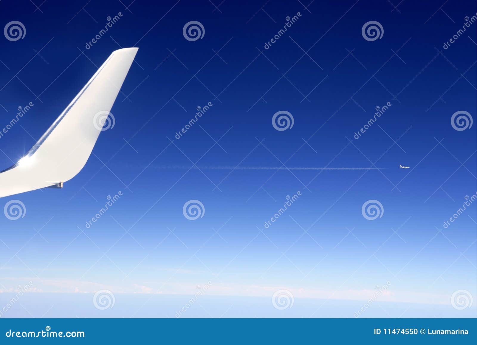 Aircraft Wing Turbines, With Leading And Trailing Edge, Model, Top View ...