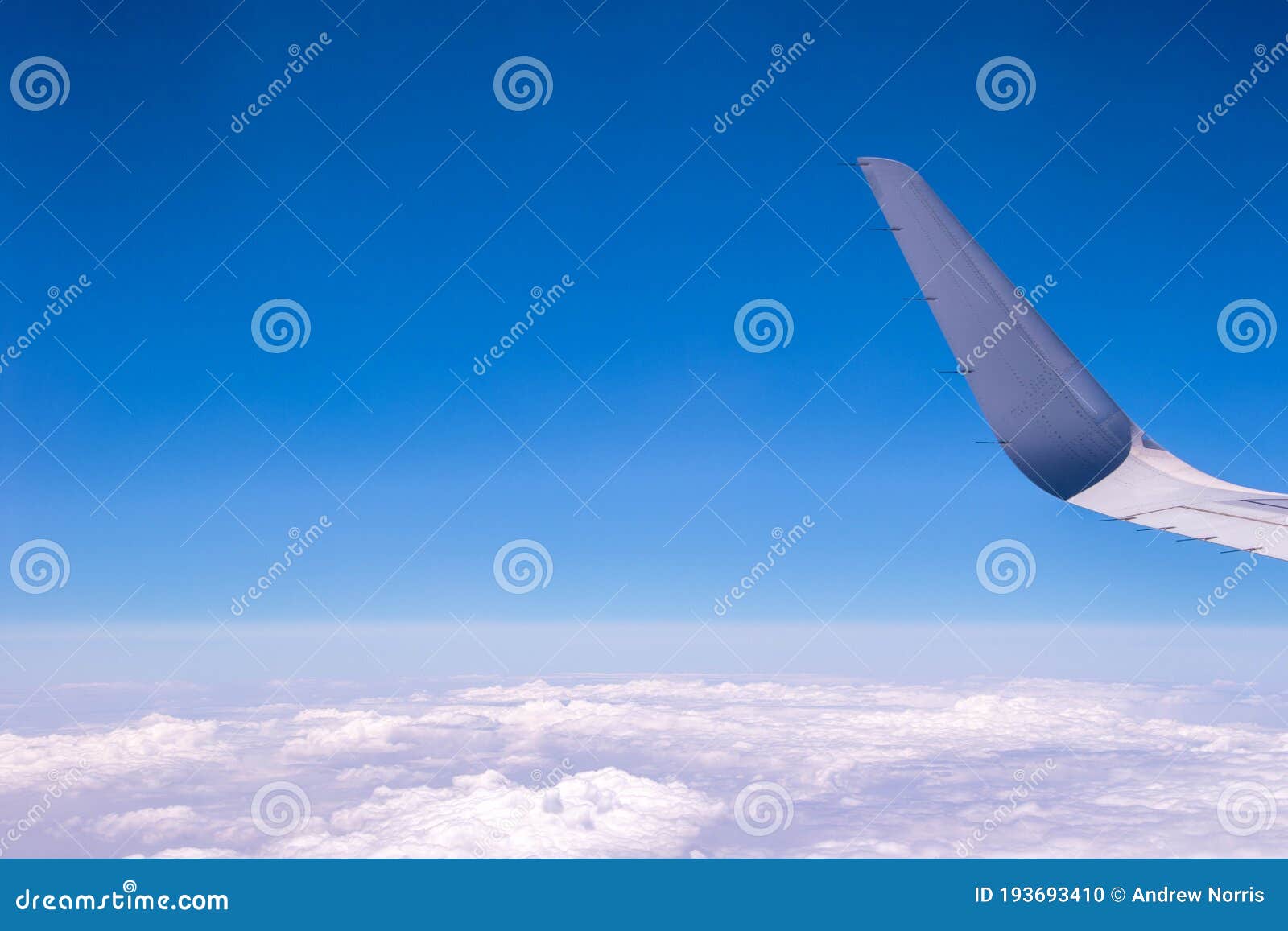 Aircraft Wing Tip stock photo. Image of beauty, wingtip - 193693410