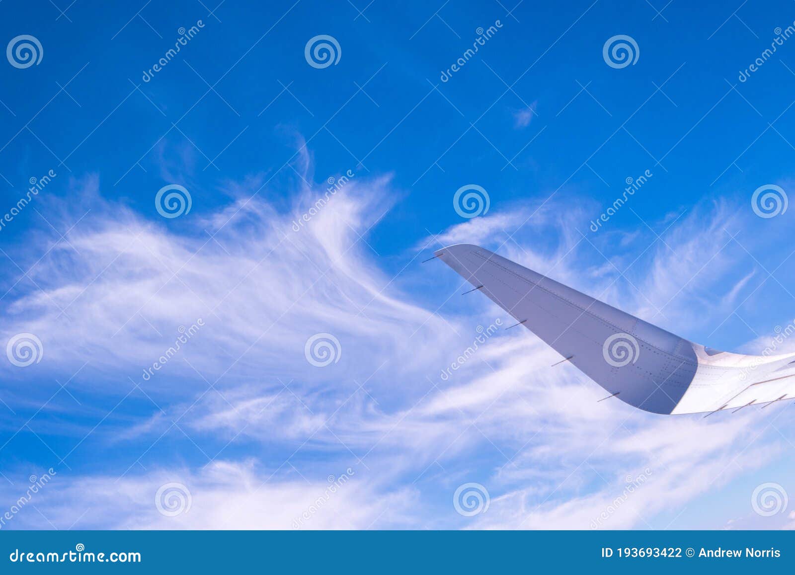 Aircraft Wing Tip stock photo. Image of transportation - 193693422