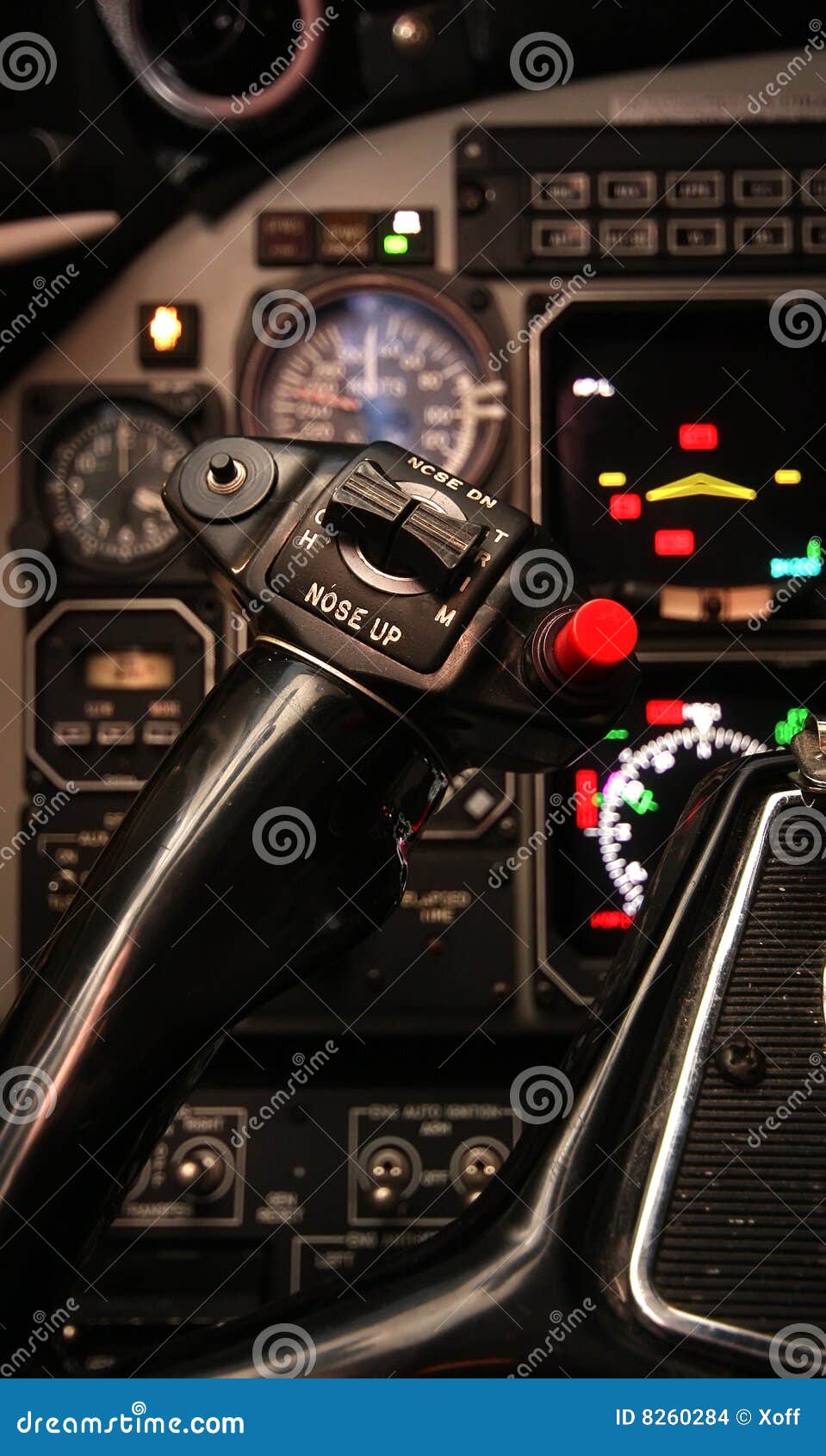 Aircraftstick stock photo. Image of dashboard, inside - 8260284