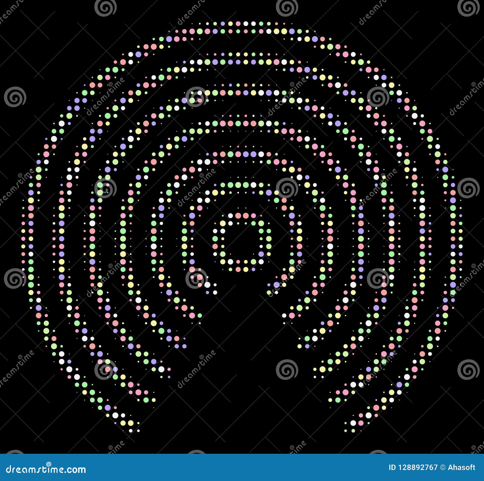 Airdrop Halftone Mosaic of Dots Stock Vector - Illustration of ...