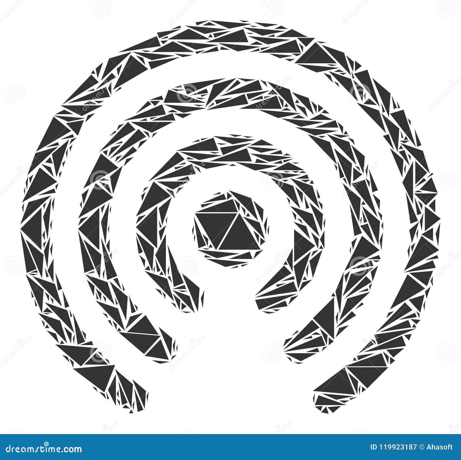 Airdrop Source Collage of Triangles Stock Vector - Illustration of ...