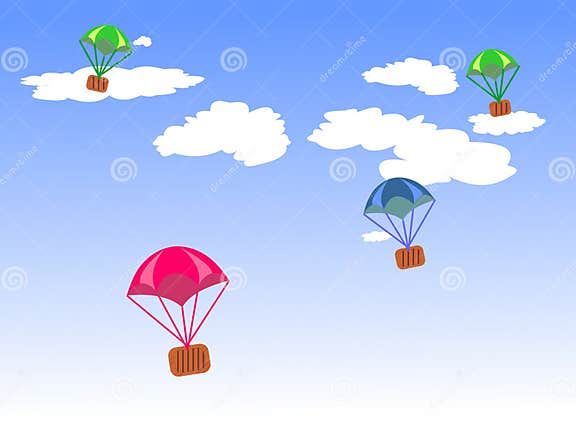 Airdrop Vector Illustration Stock Illustration - Illustration of ...