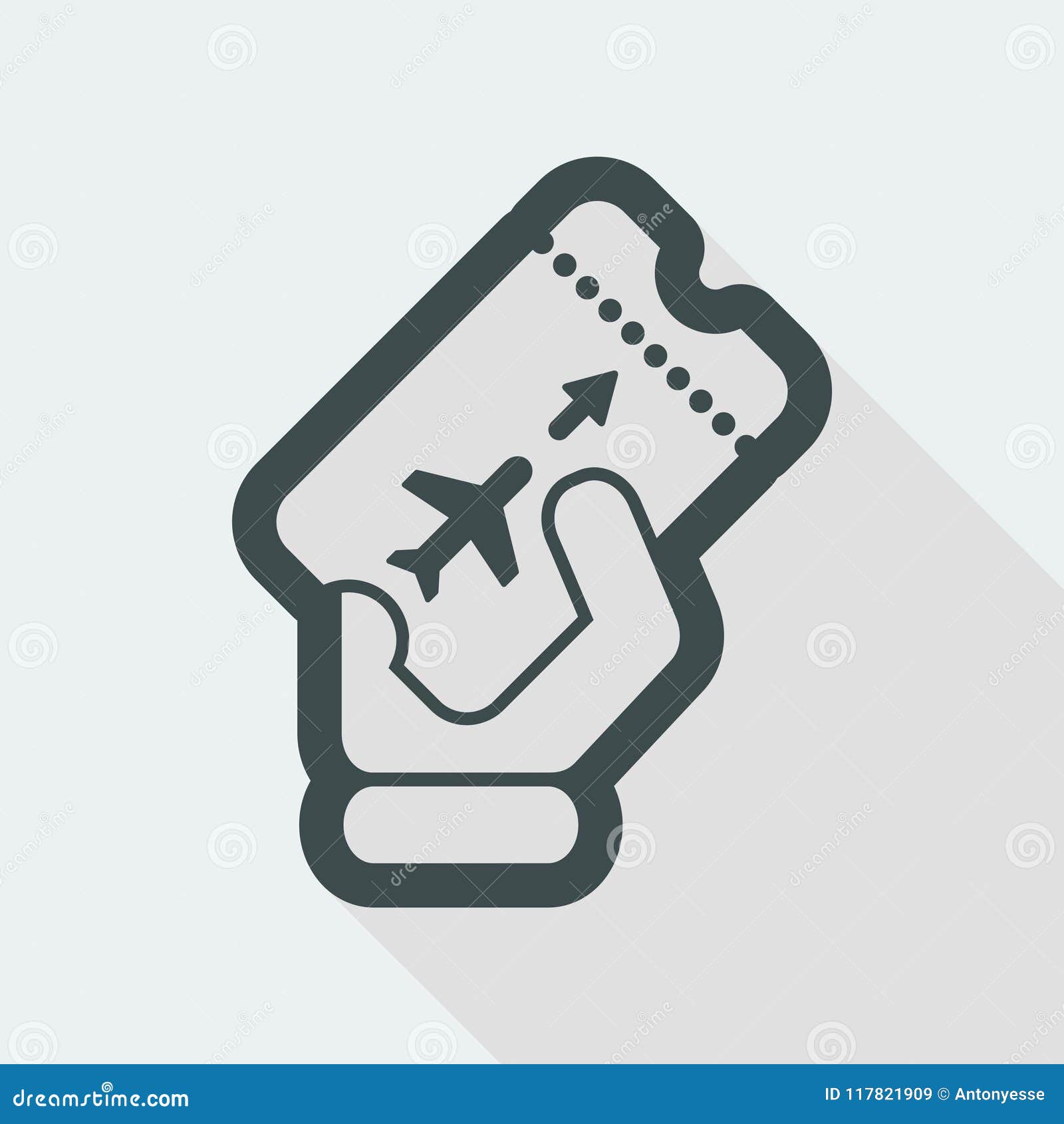 Airfare icon stock vector. Illustration of pass, coupon - 117821909