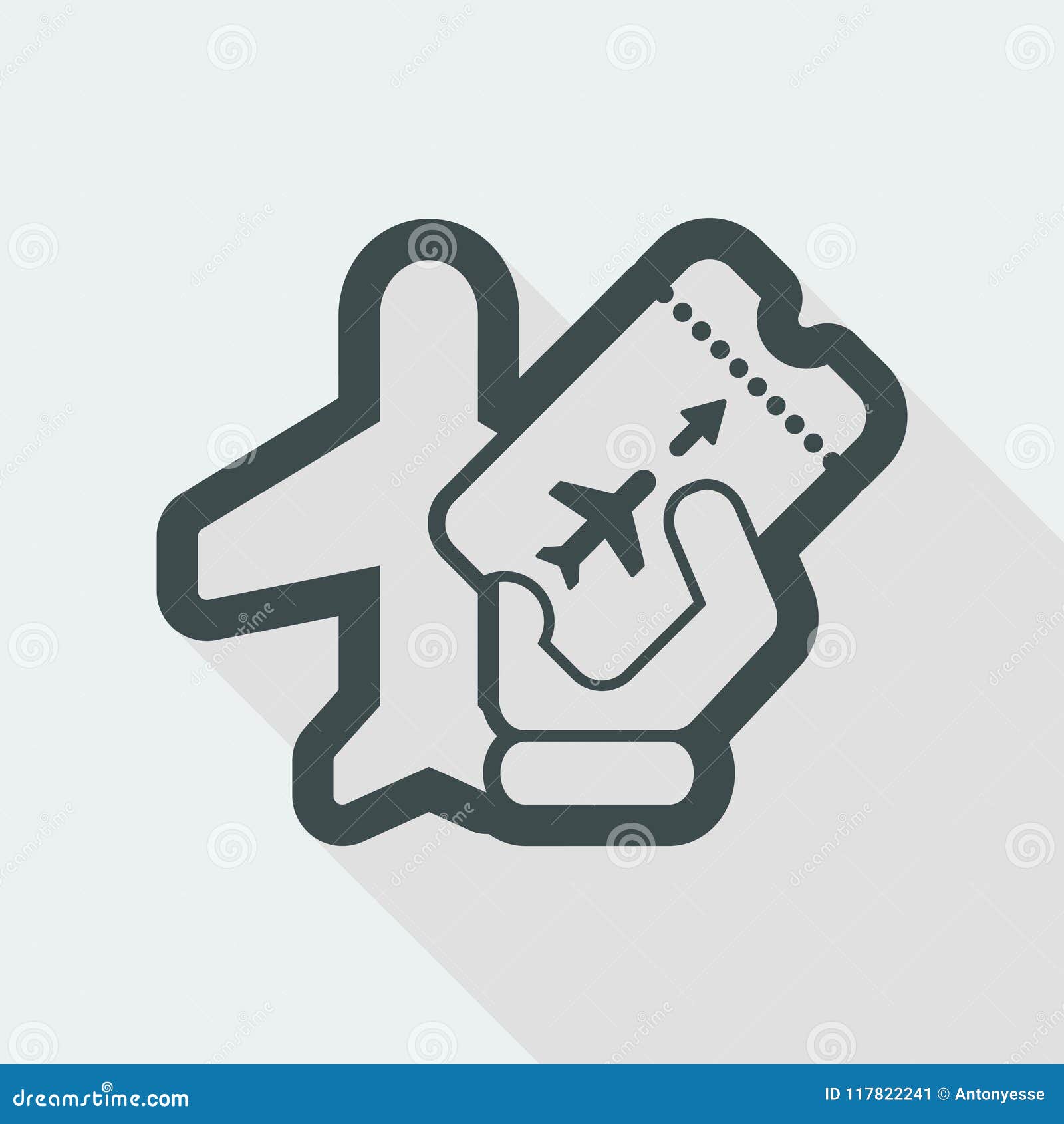 Airfare icon stock vector. Illustration of hold, coupon - 117822241
